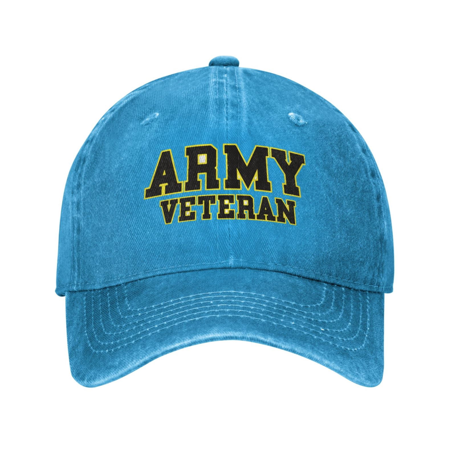 Army Veteran Unisex Denim Baseball Cap Adjustable Vintage Trucker Hat ...