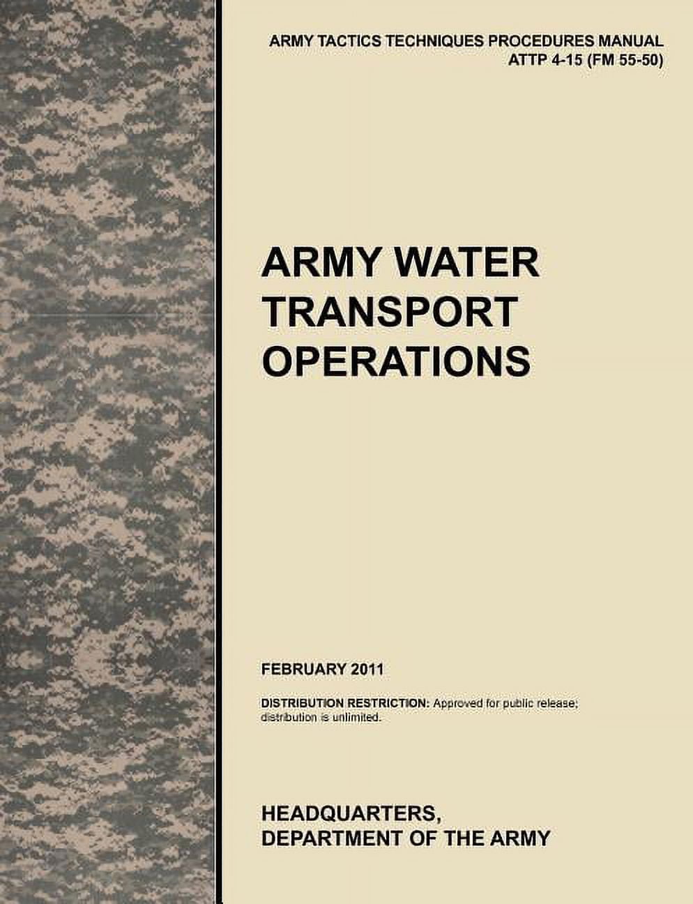 Army Water Transport Operations: The official U.S. Army Tactics ...