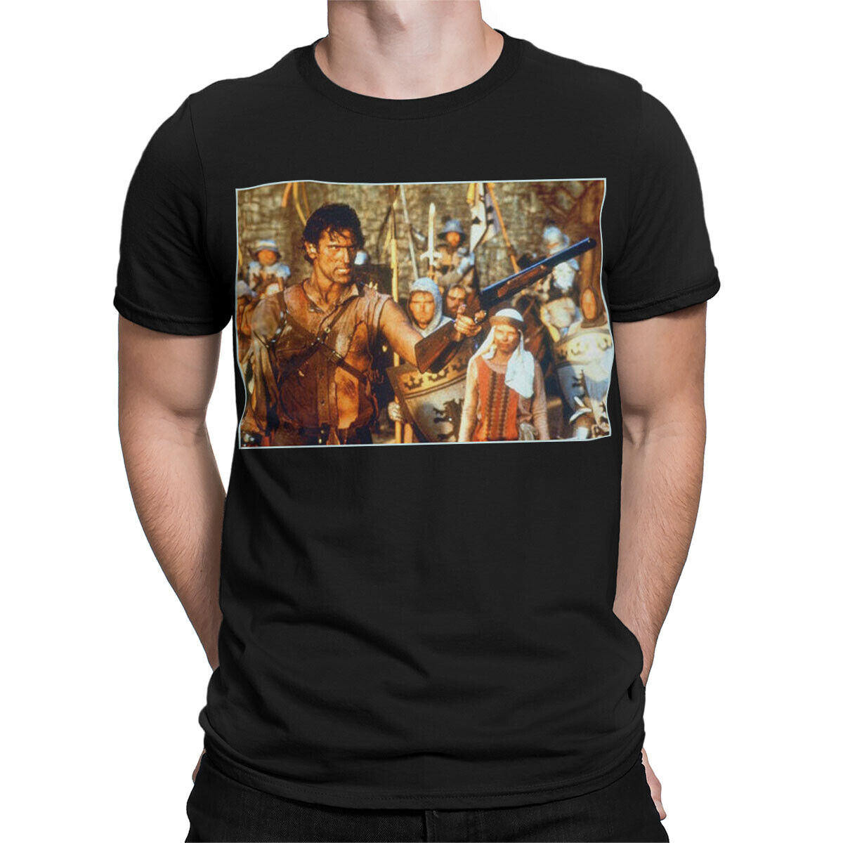 Army of Darkness Halloween Movie Poster T-Shirt Retro Classic Horror ...