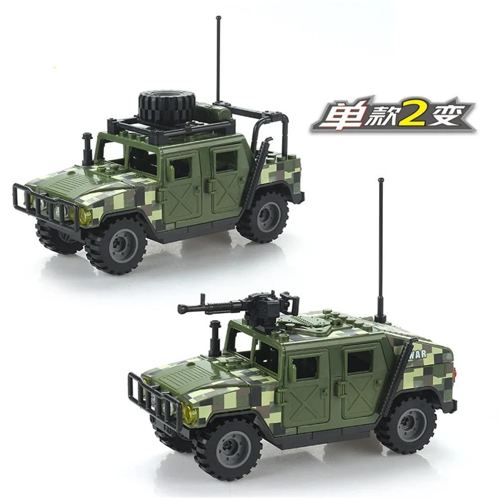 Army soldiers Special police Special forces armored vehicle DIY model ...