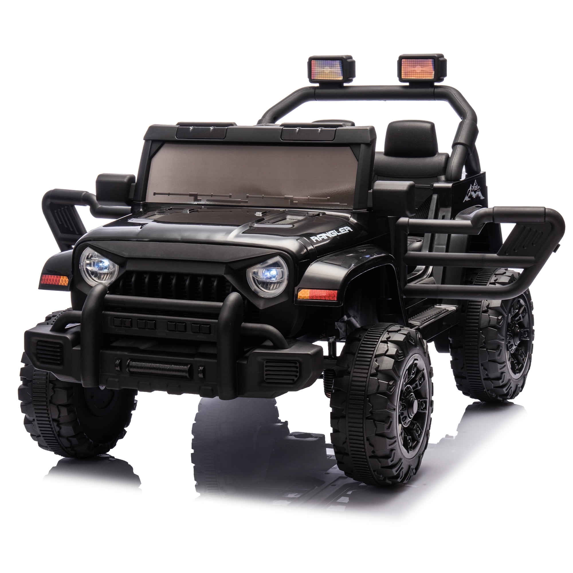 Arnahaishe 12V Electric Ride-On Car Toy with Bluetooth, Headlights, for ...