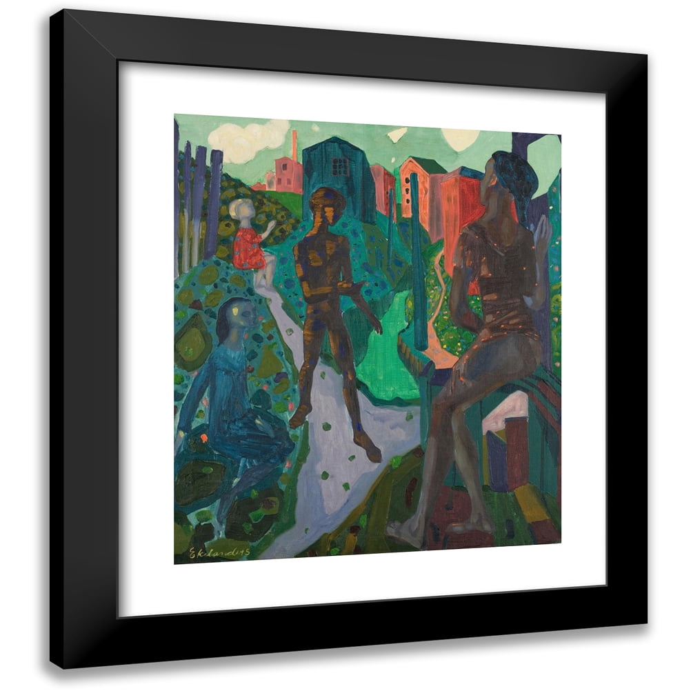 Arne Ekeland 12x14 Black Modern Framed Museum Art Print Titled - Gutter ...