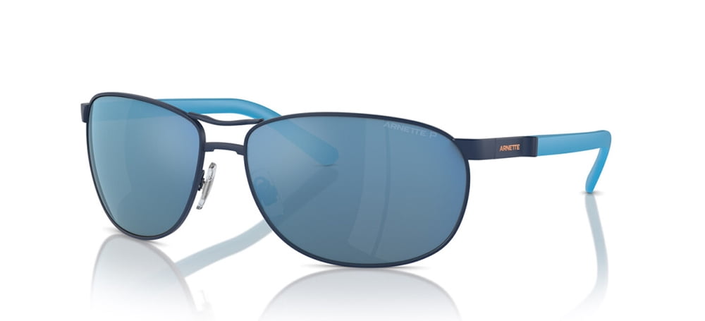 Arnette - BELGRANO AN 3090, Oval metal men MATTE BLUE/BLUE MIRROR ...