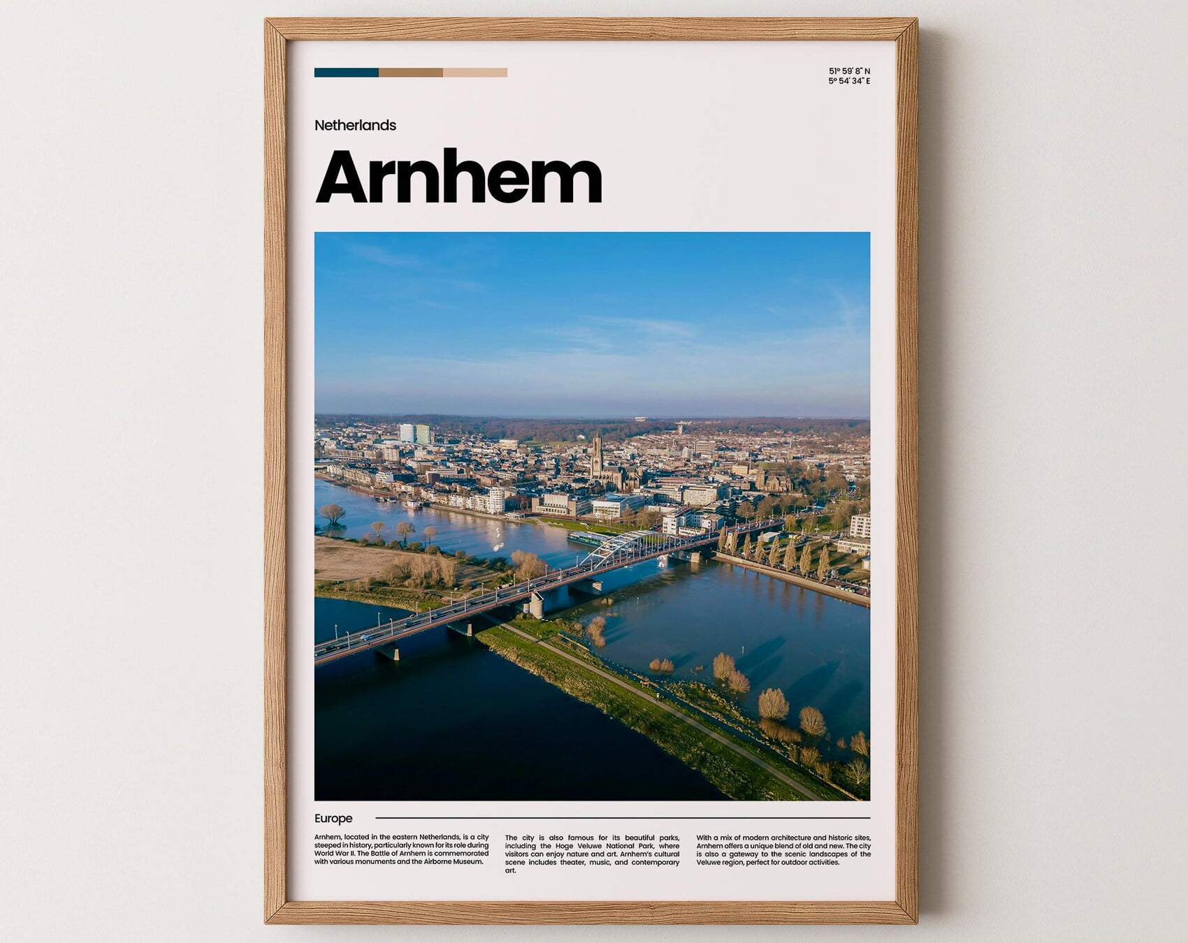 Arnhem Poster, Arnhem Print, Arnhem Photo, Arnhem Art, Netherlands Poster, Netherlands Print ...