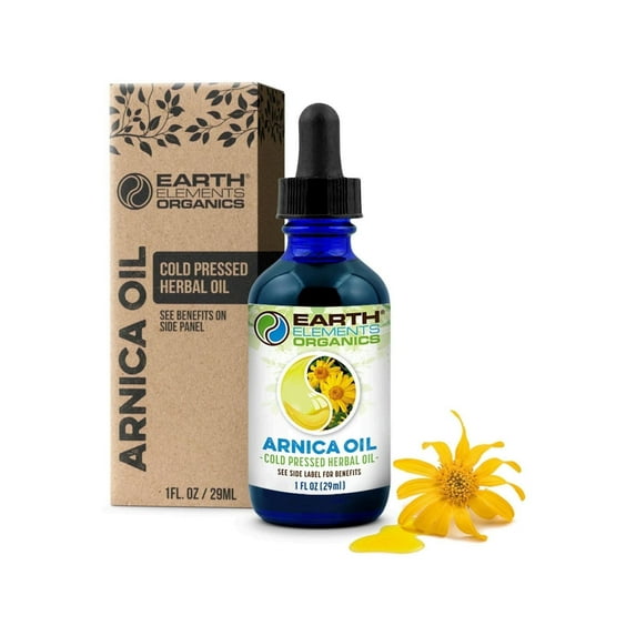 Earth Elements Organics Arnica Oil, Infused in Sunflower Seed Oil ...