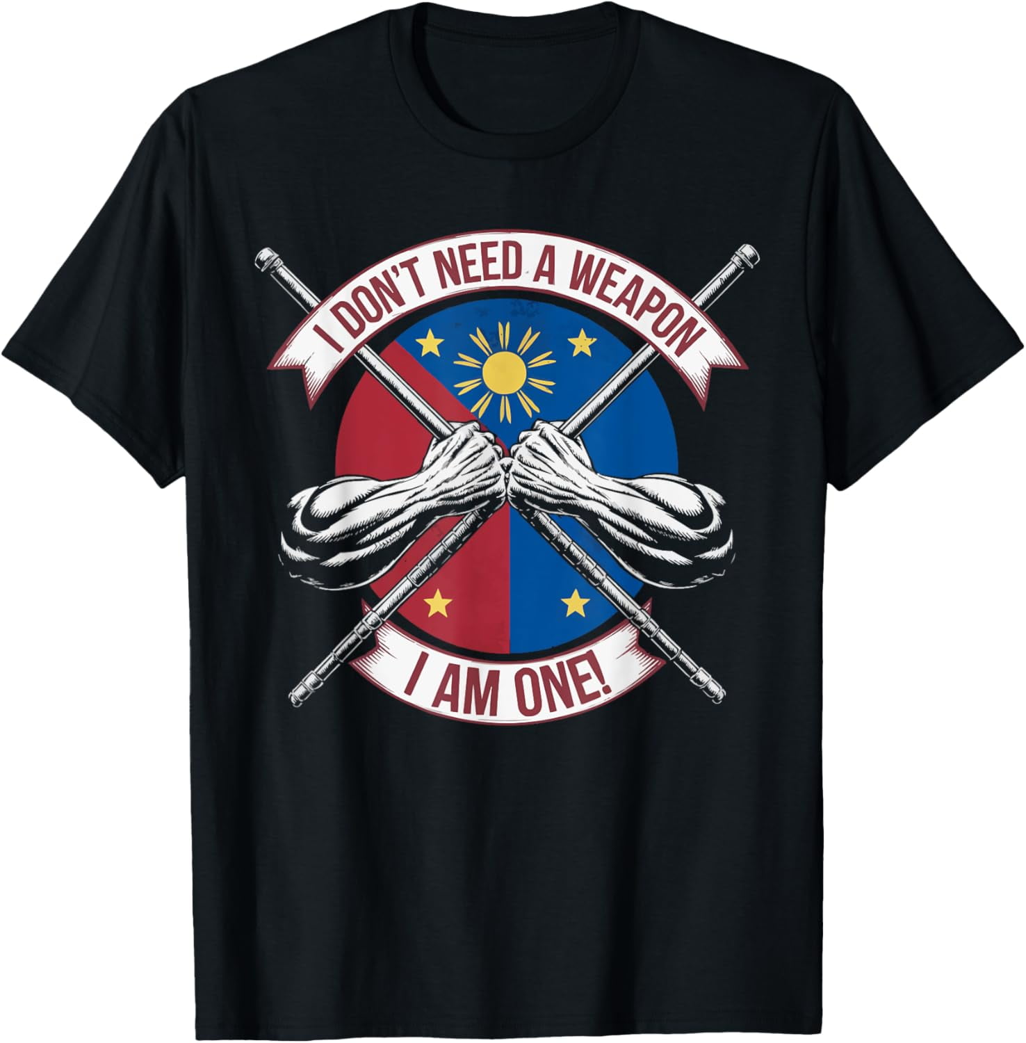 Arnis Eskrima Kali Philippines Filipino Martial Arts T-Shirt - Walmart.com