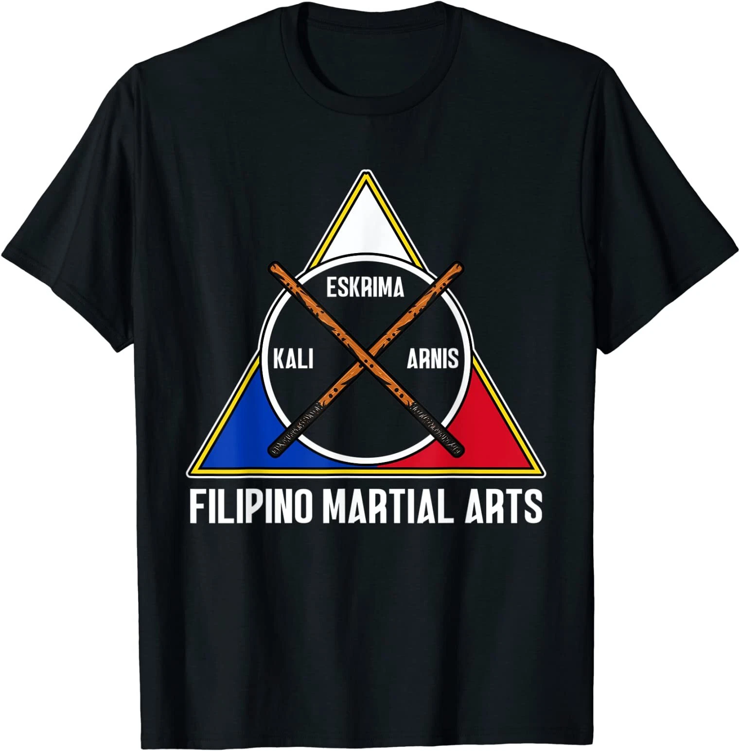 Arnis Kali Eskrima, Escrima Sticks Filipino Flag Vintage T-Shirt - All ...