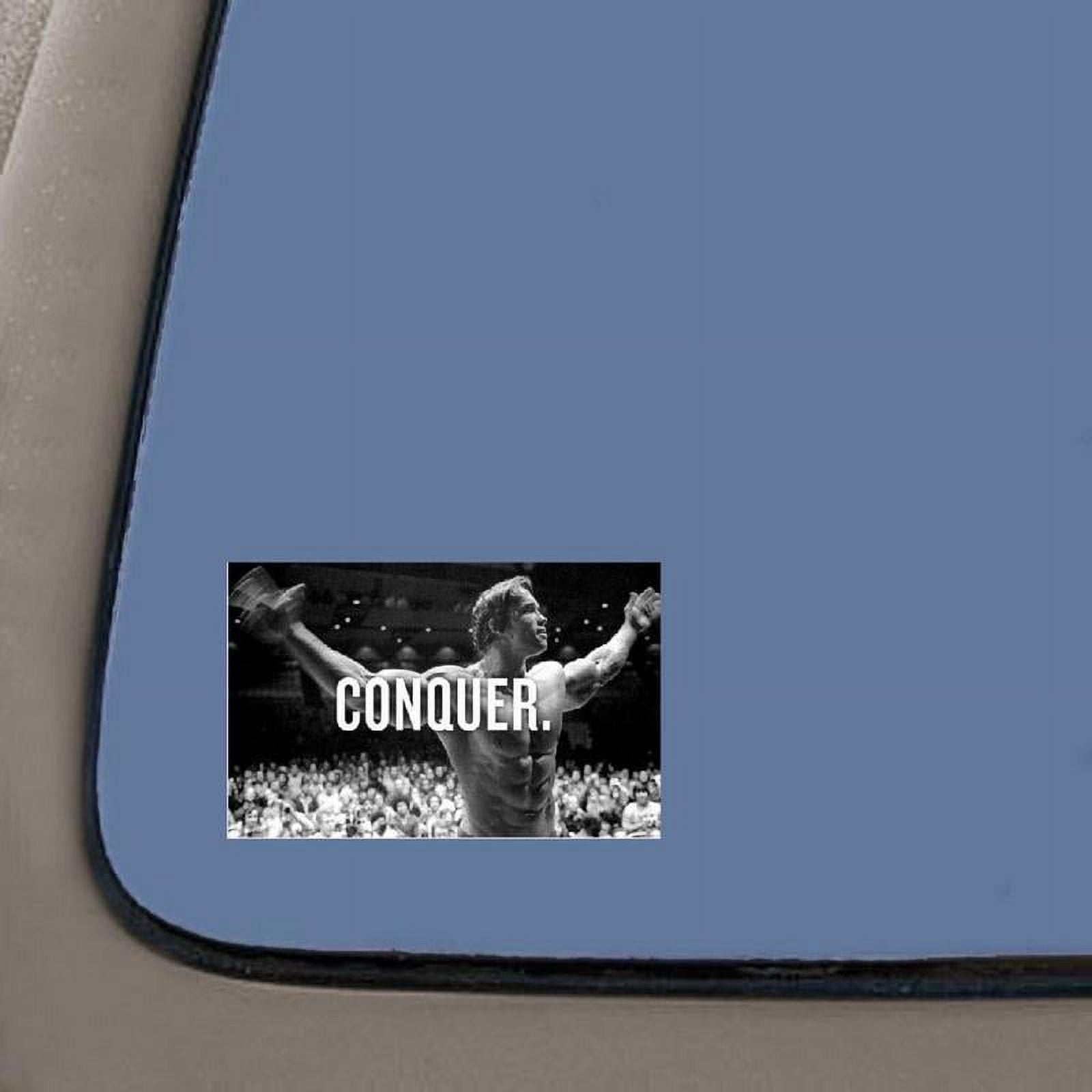 Arnold Conquer Decal Sticker | 5.5-Inches By 3.5-Inches | Vinyl Decal ...