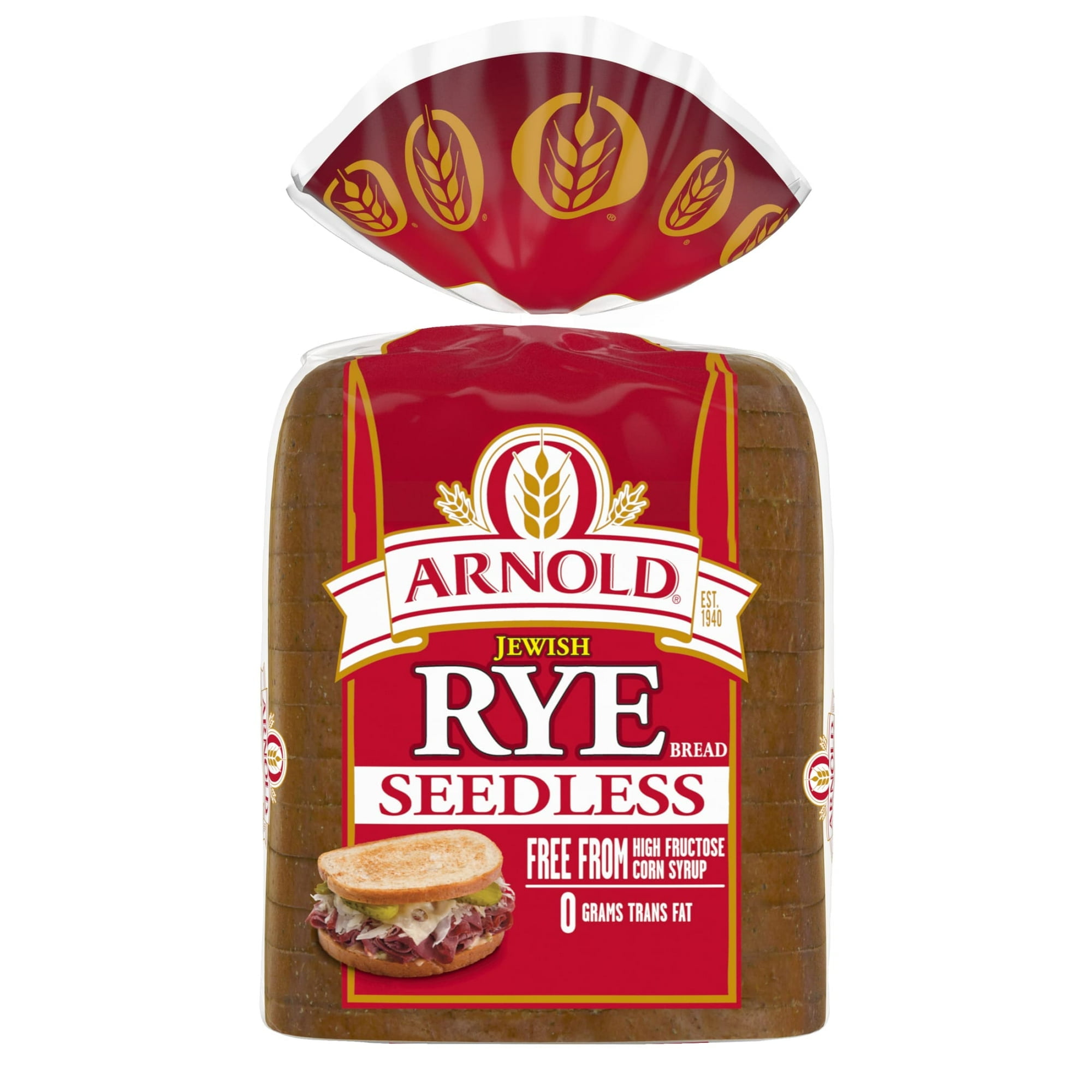 Arnold Jewish Rye Bread, Seedless, 16 oz (Pack of 2) - Walmart.com