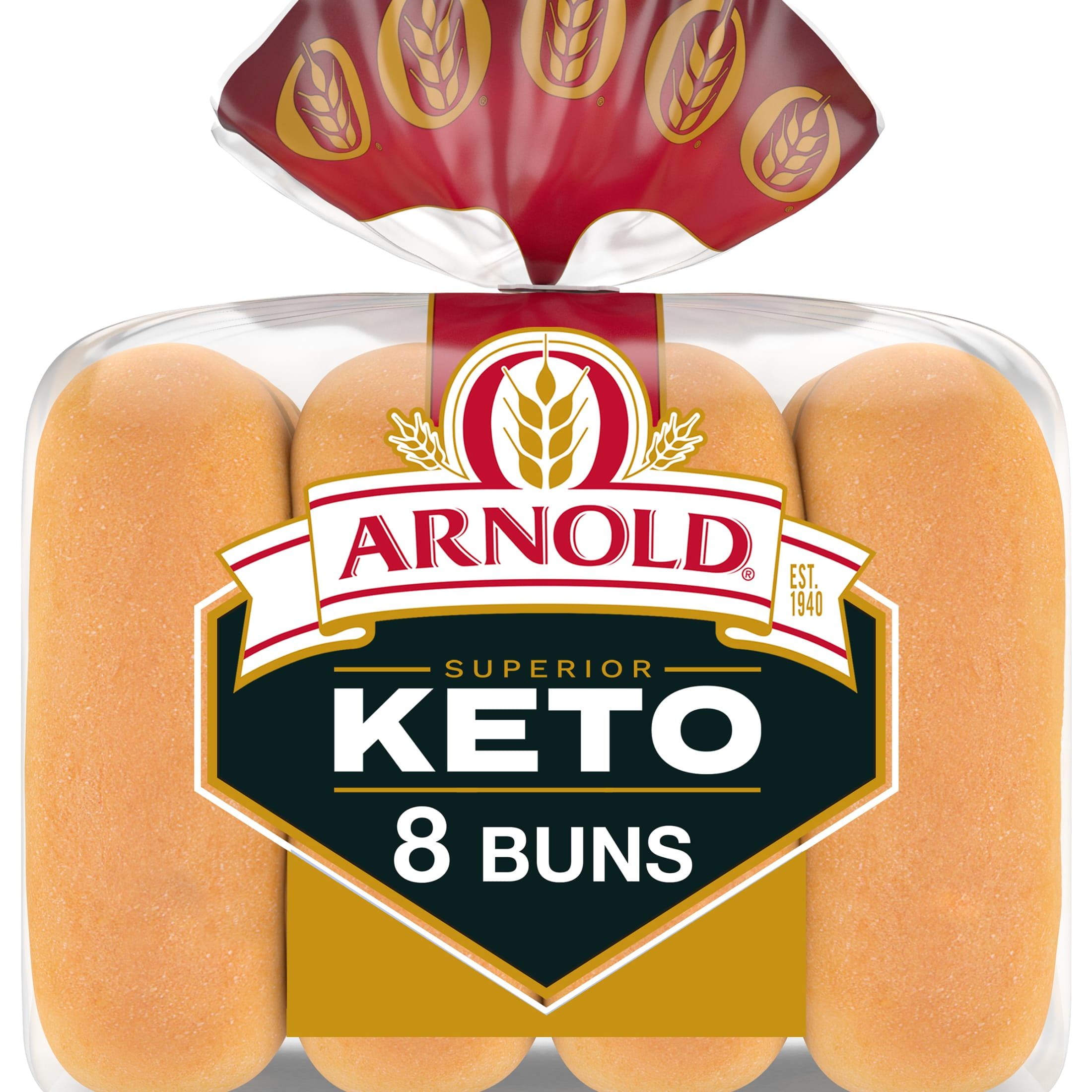Arnold Keto Low Carb Hotdog Bread Rolls, 8 count, 12 oz - Walmart.com