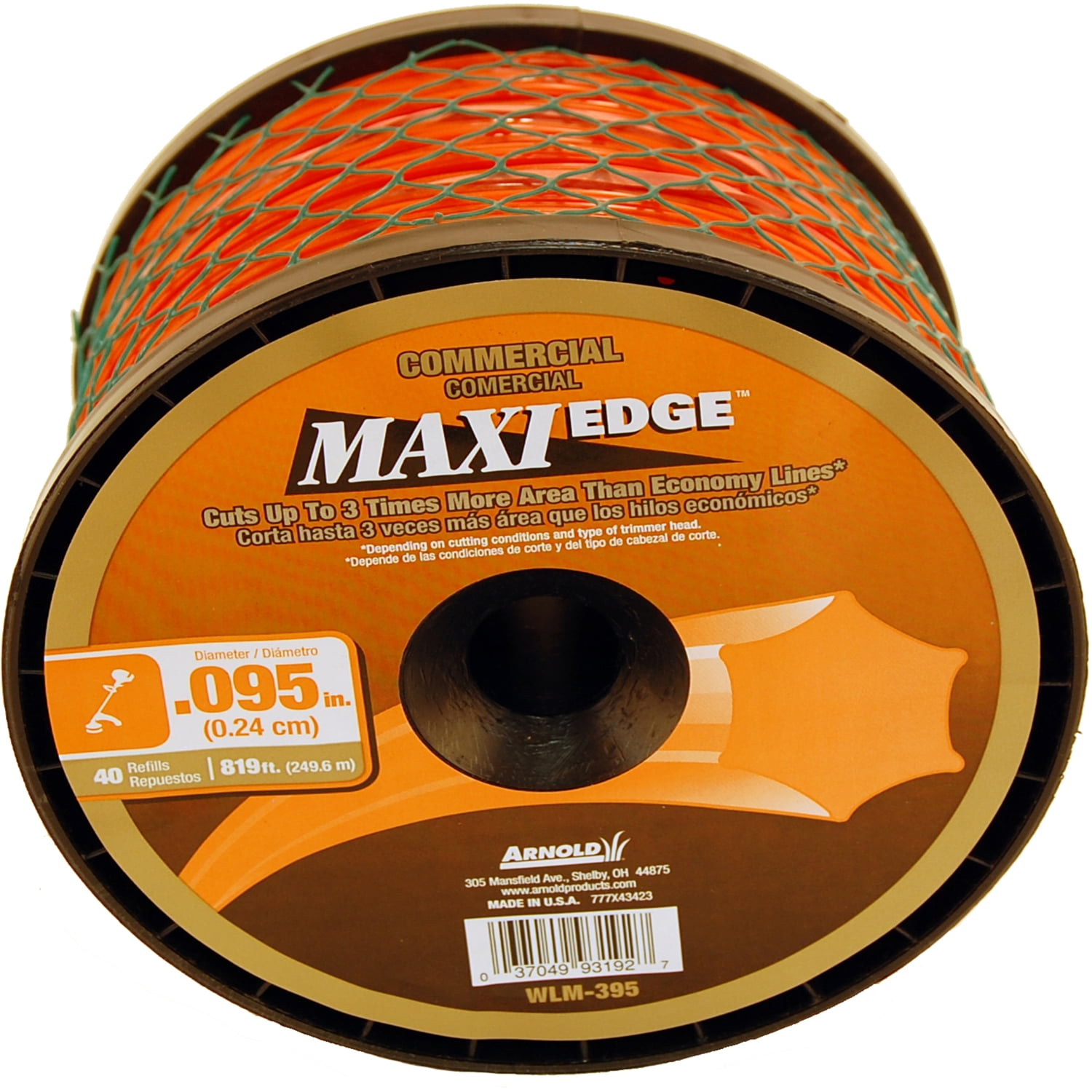Arnold Maxi Edge Commercial Grade .095 in. D X 819 ft. L Trimmer Line ...
