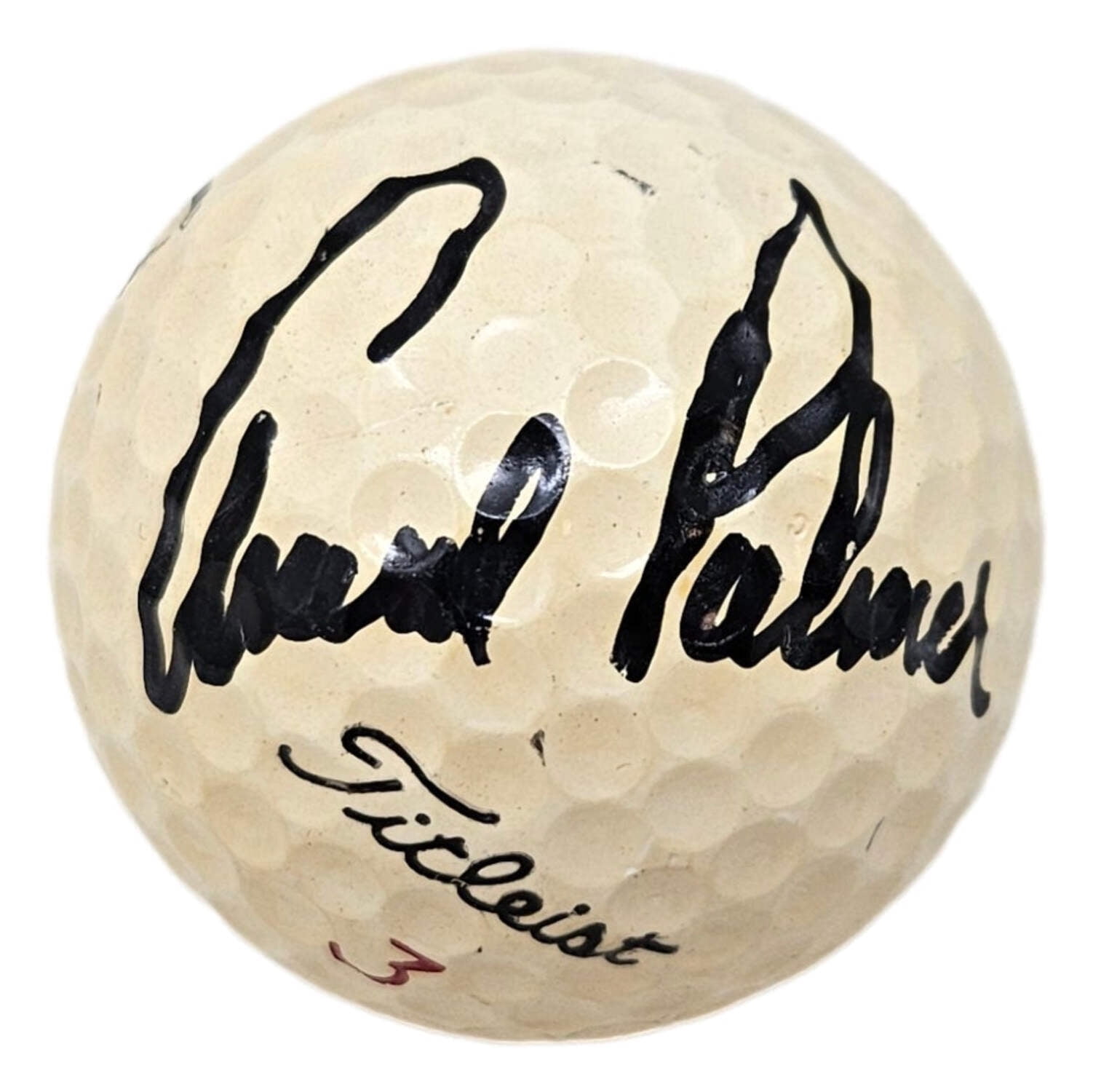 Arnold Palmer Ken Venturi Bobby Nichols Signed Titleist 3 Golf Ball BAS ...