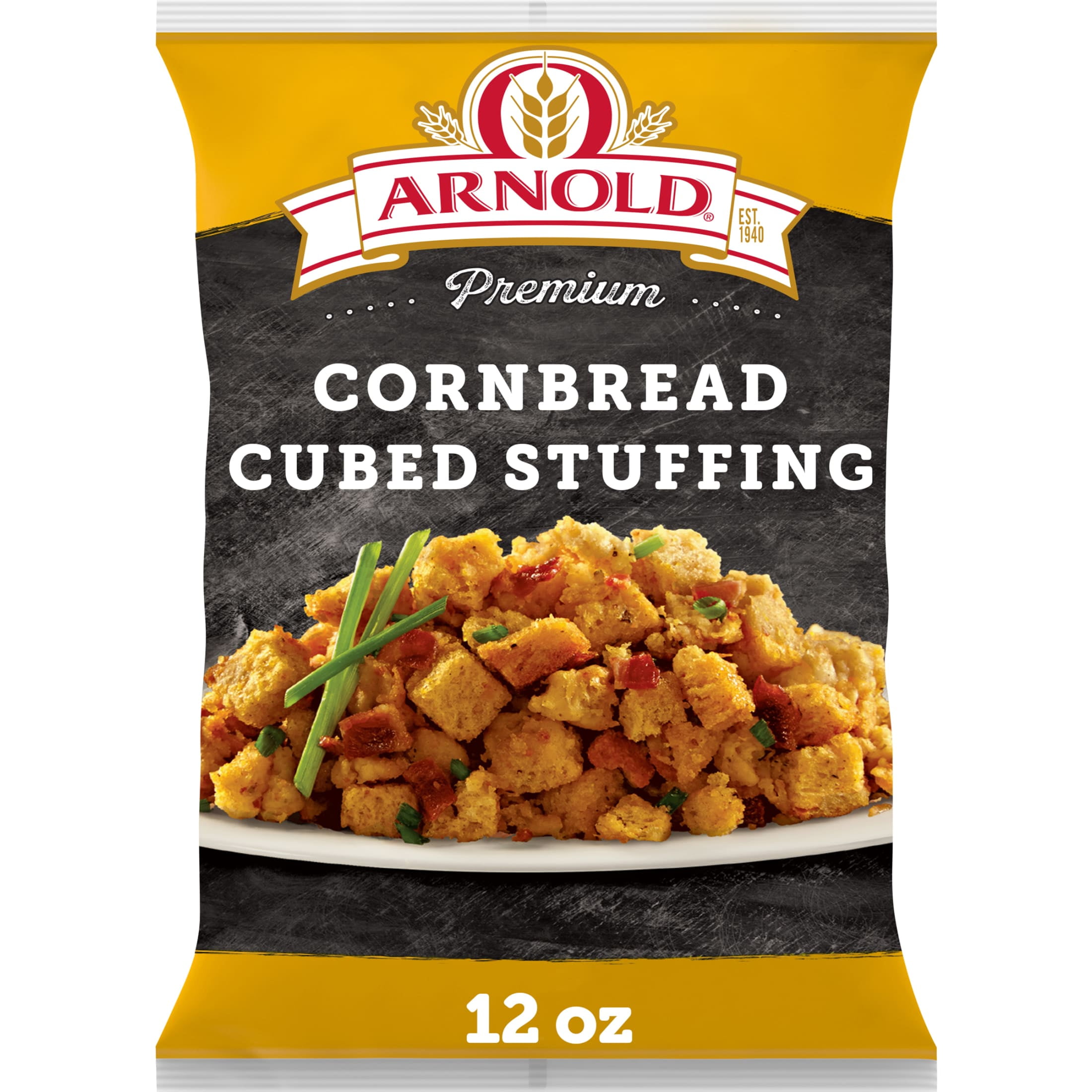 Arnold Premium Cornbread Cubed Bread Stuffing, 12 oz, Turkey Stuffing ...
