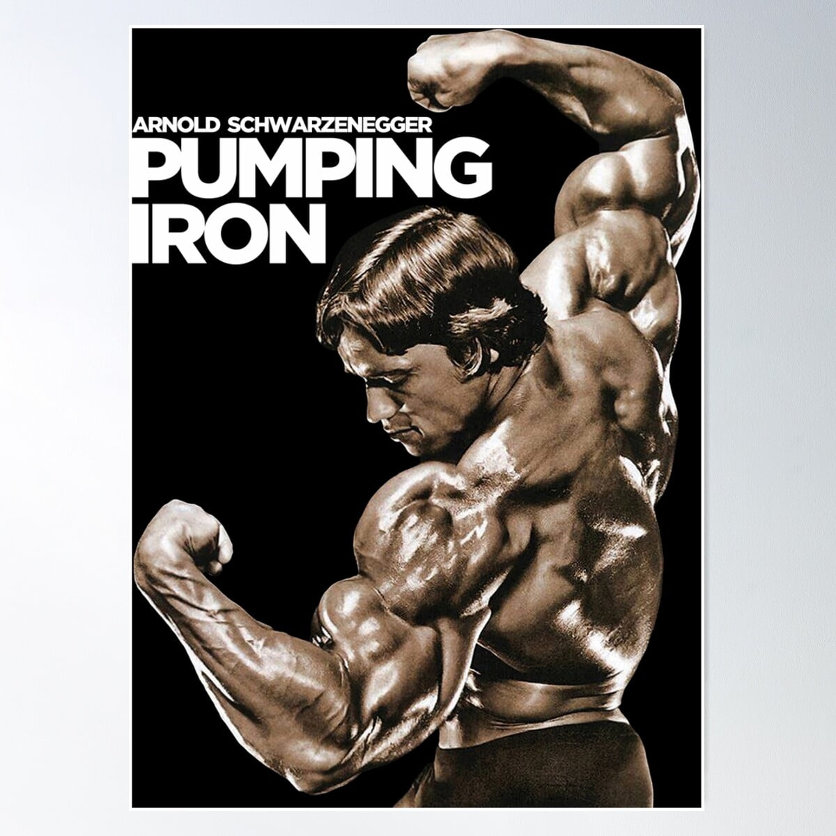 Arnold Schwarzenegger Classic Pumping Iron Poster Wall Art, Modern Wall ...