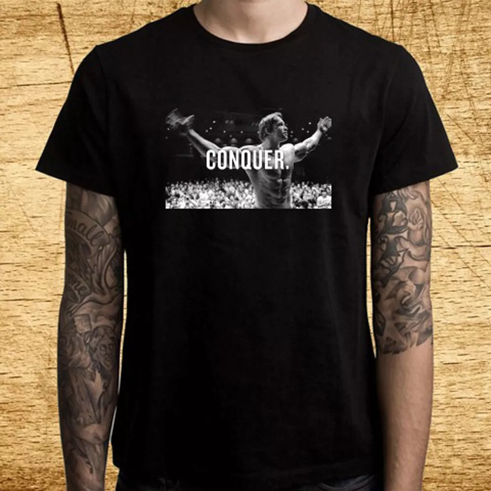 Arnold Schwarzenegger Conquer T-Shirt Unisex S-4XL Hot Trending Shirt, Sweatshirt, Hoodie ...