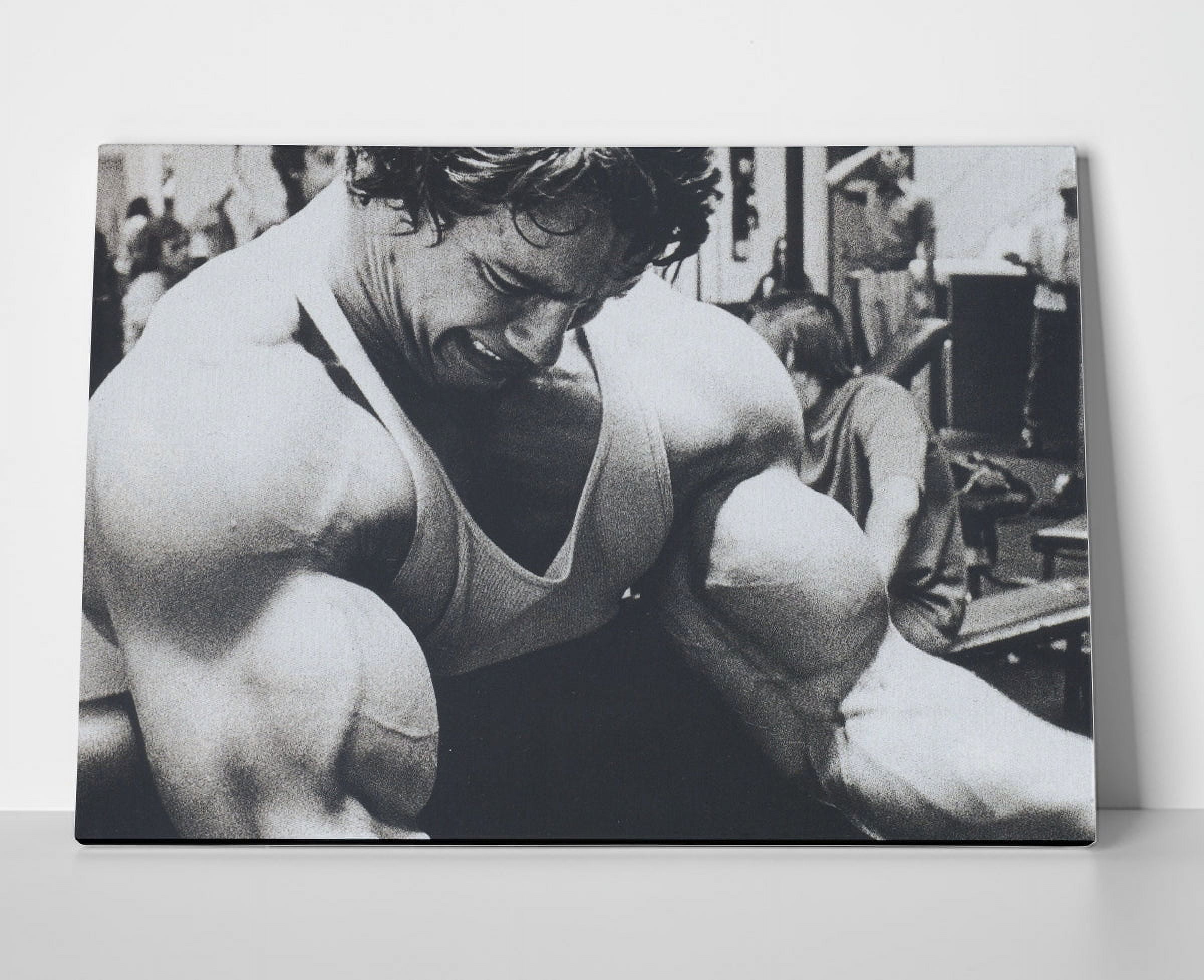 Arnold Schwarzenegger Lifting Poster or Wrapped Canvas - Walmart.com