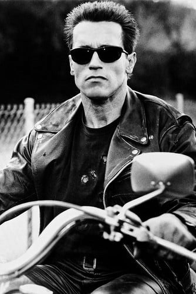 Terminator 2 Arnold Schwarzenegger On Motorcycle