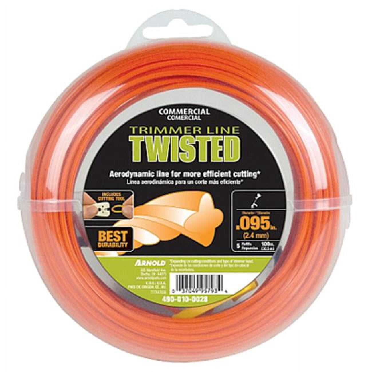 Arnold Trimline .095-Inch x 100-Foot Commerical Twisted Trimmer Line ...