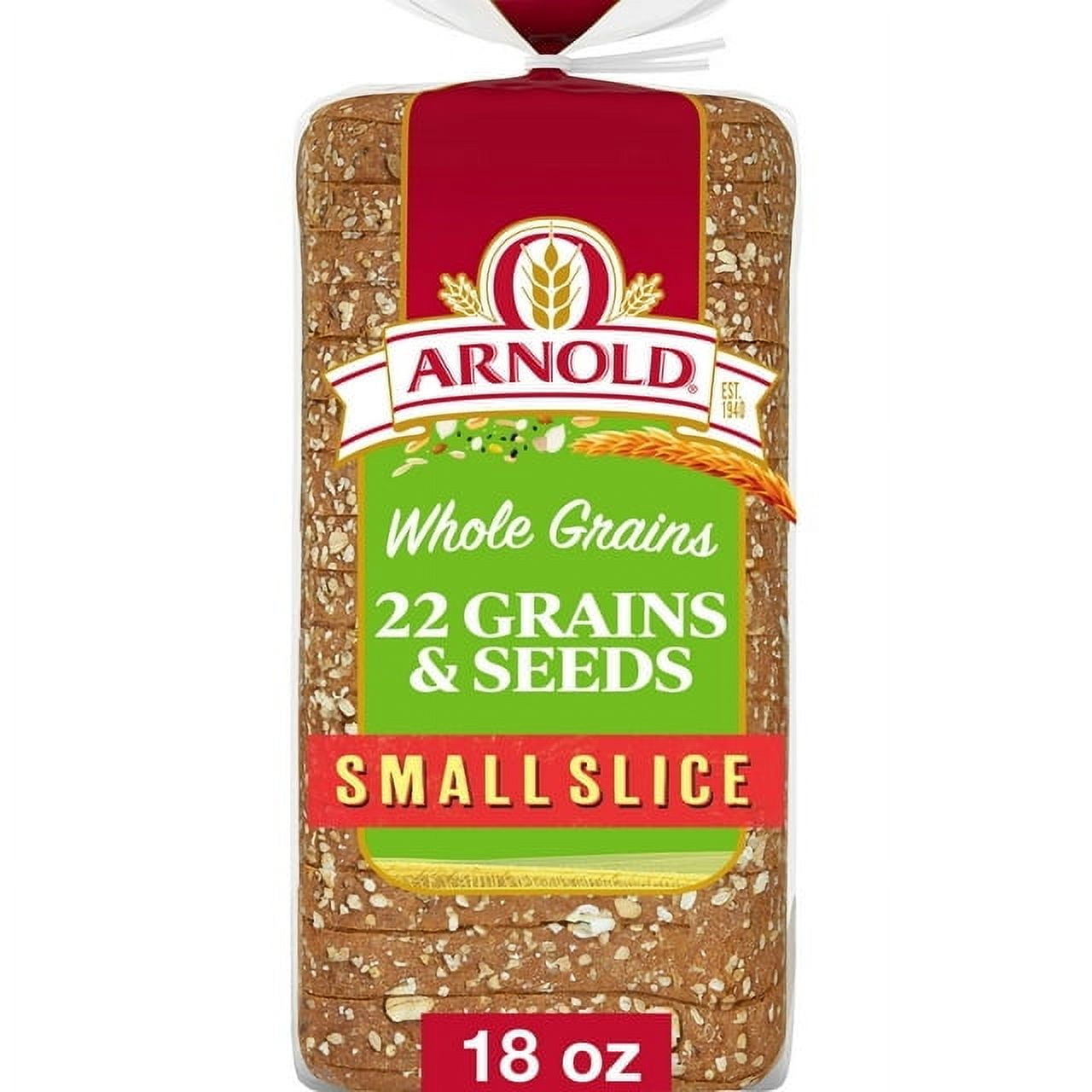 Arnold Whole Grains 22 Grains & Seeds Bread 18 oz Pre-Sliced Multigrain ...