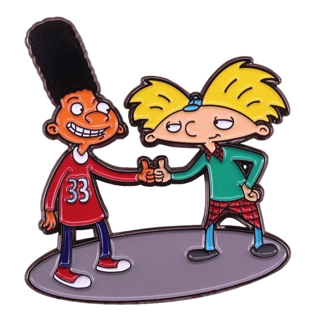Arnold and Gerald - Hey Arnold Enamel Metal Pin - Walmart.com