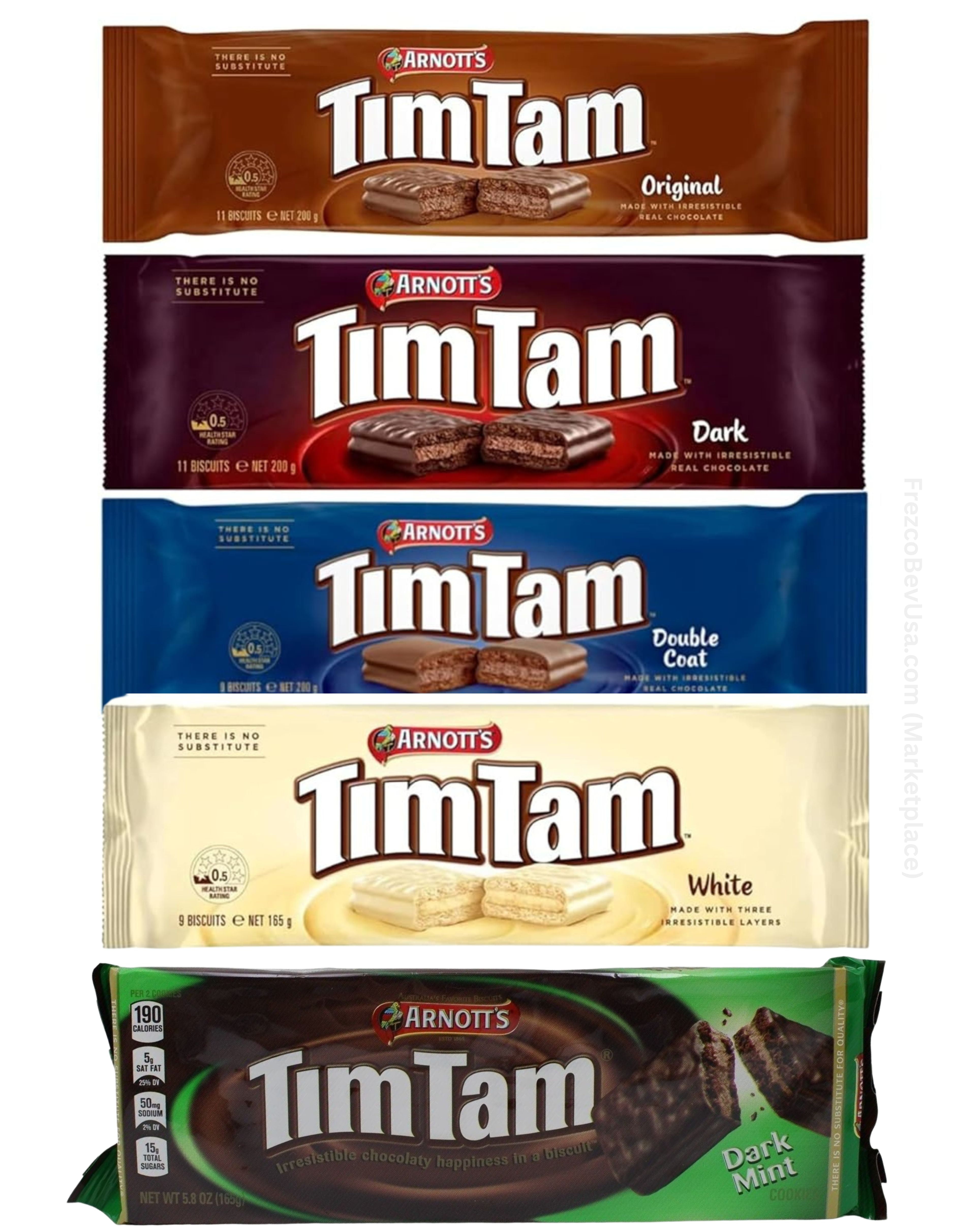 Arnott's Simpler - Tim Tam Chocolate Biscuits - 5 Pack Deal - 1 x ...