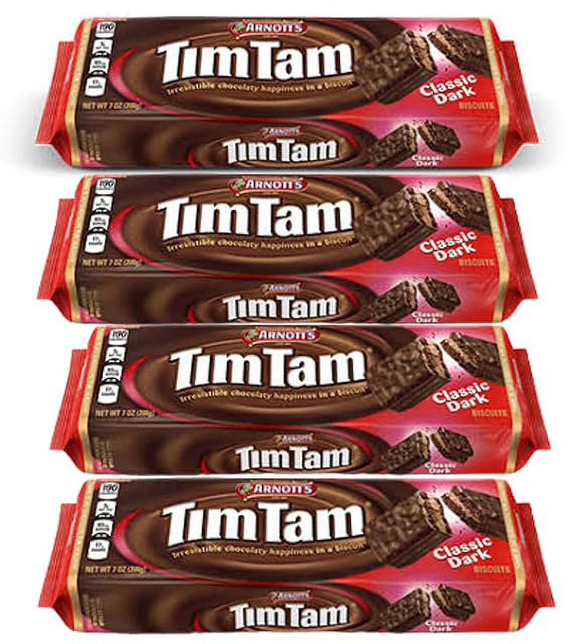 Arnott's TIM TAM Classic Dark Cookies (Pack of 4 x 200g) FRESH ...