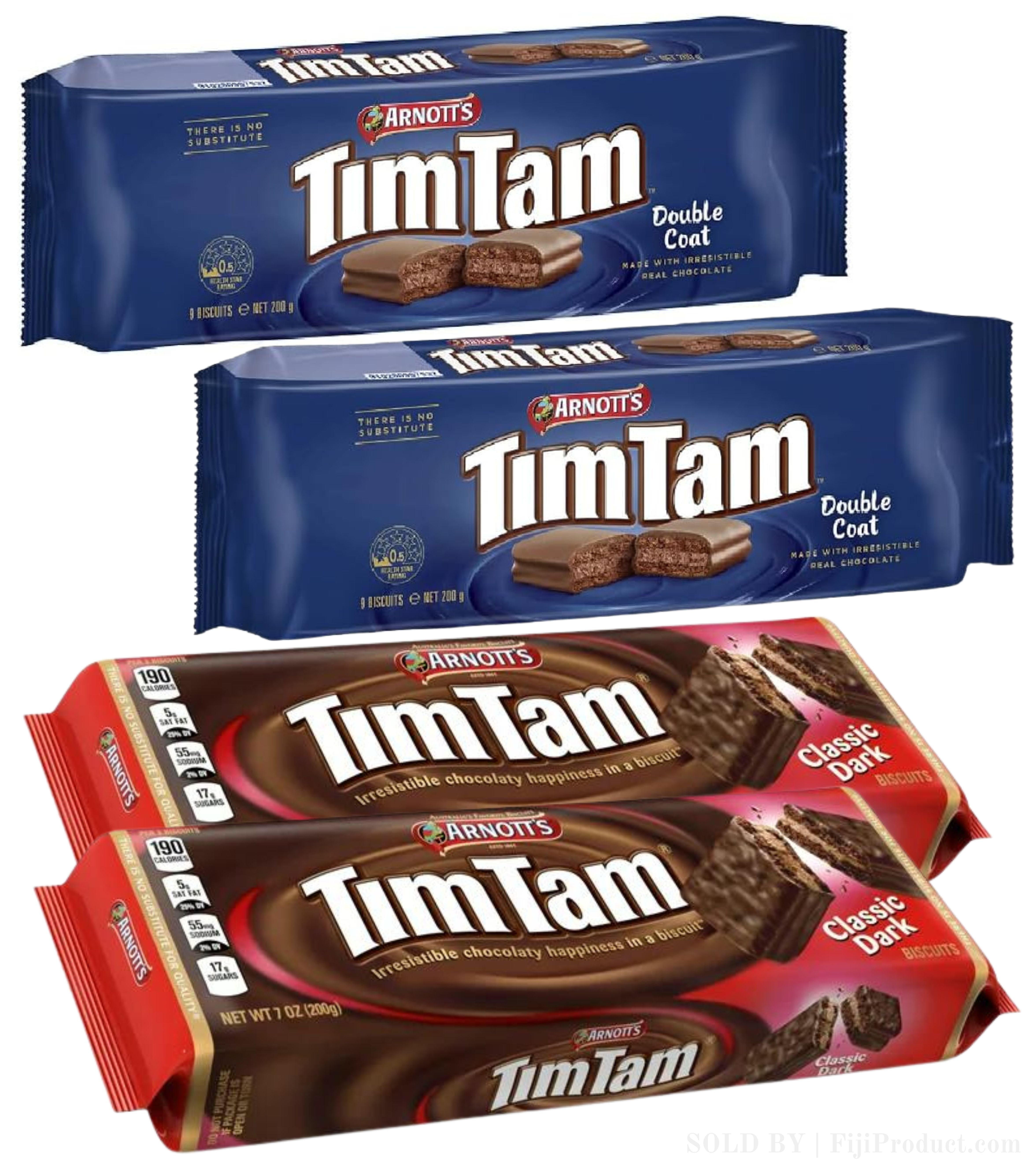 Arnott's Tim Tam Double COAT - Classic DARK (Deal-Pack Of 4 x 200g EA ...
