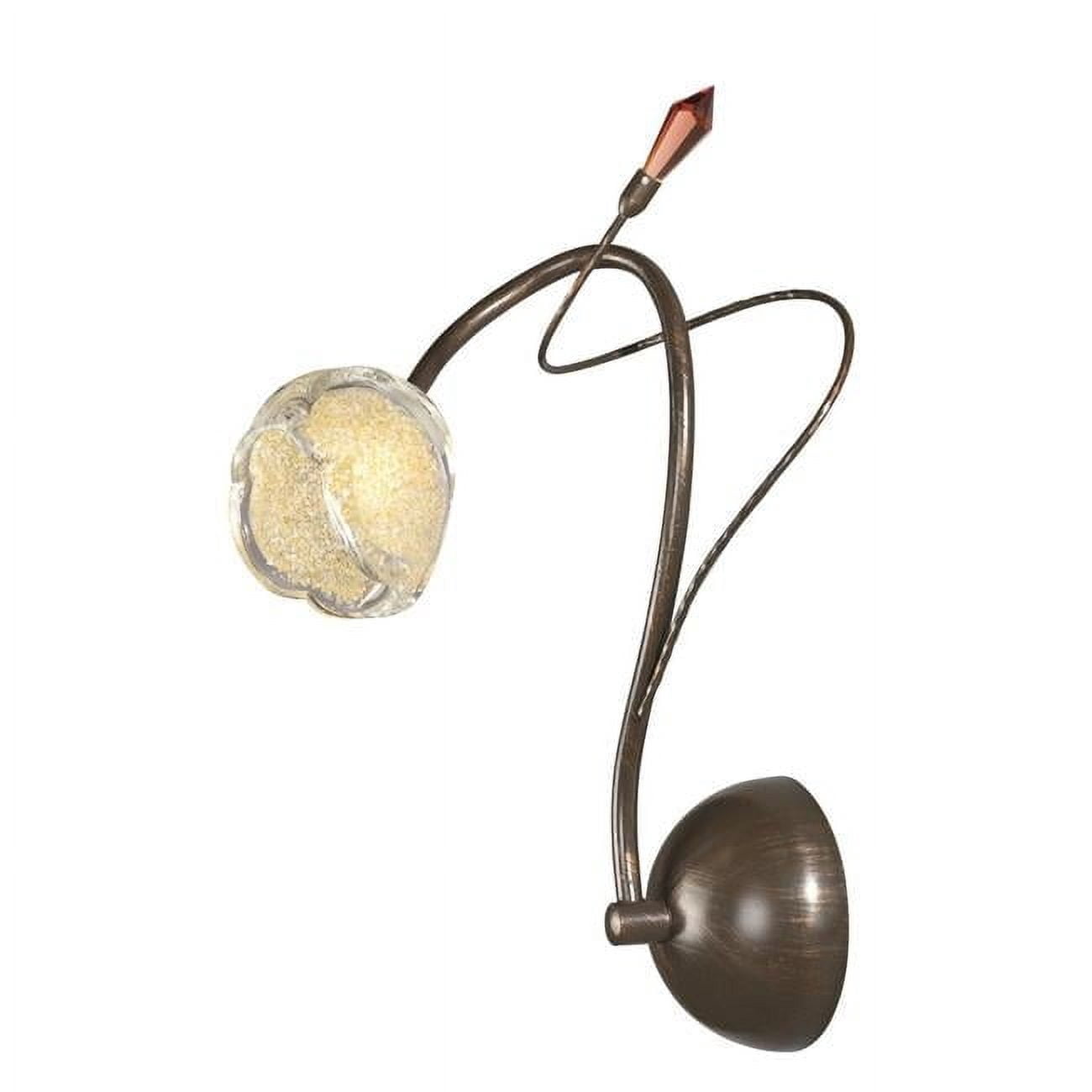 Arnsberg 213110124 Caprice Wall Sconce, Bronze - Walmart.com
