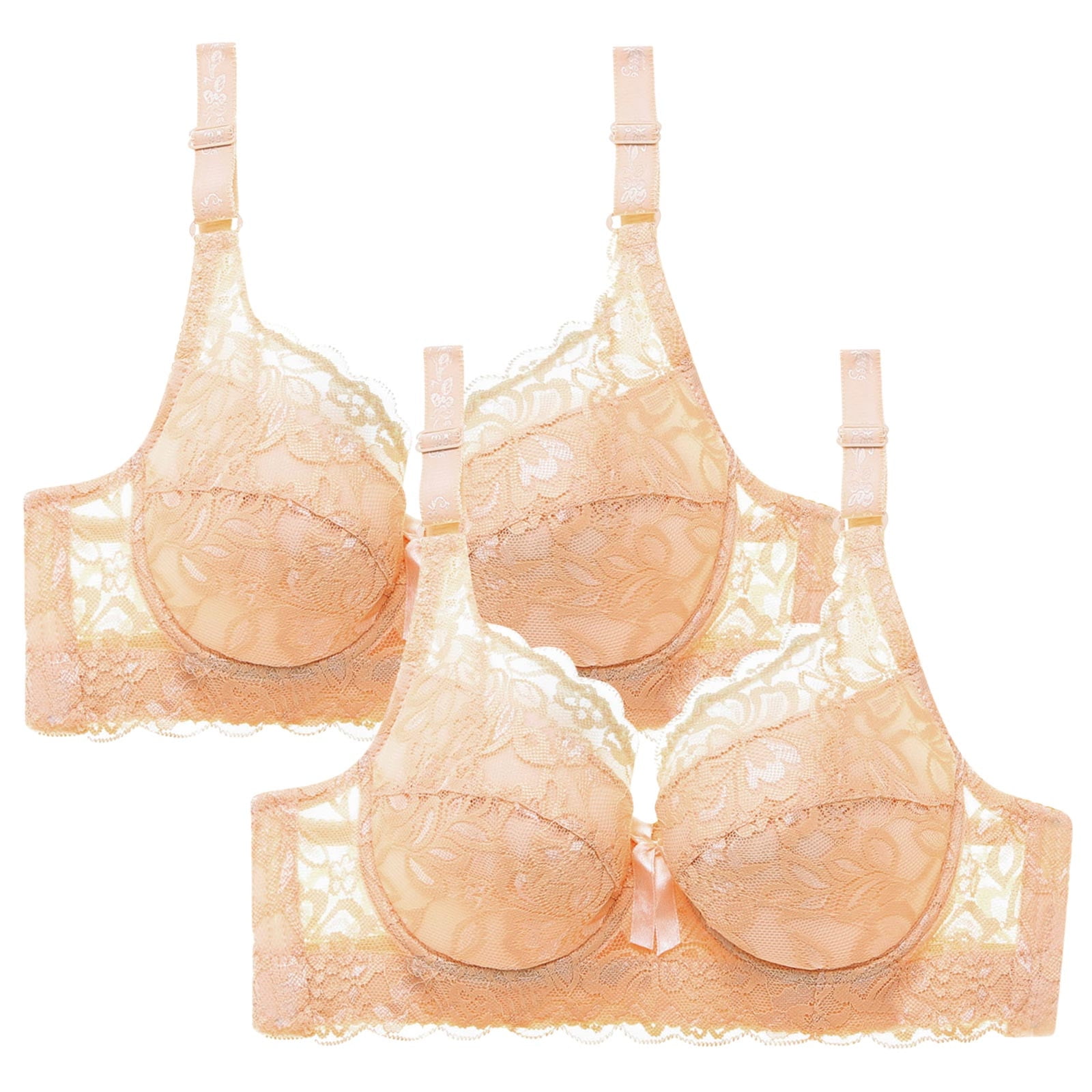 Arnsht 2Pcs Lingerie for Women's Lace Underwire Bra Sheer See Through ...