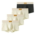 Arnsht 4PC Men's Fashionable Breathable Comfortable Large Size Boxer ...