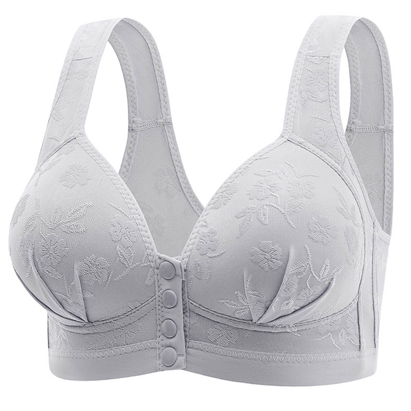 Arnsht Daisy Front Closure Bras for Older Women Snap Front, Push Up, No ...