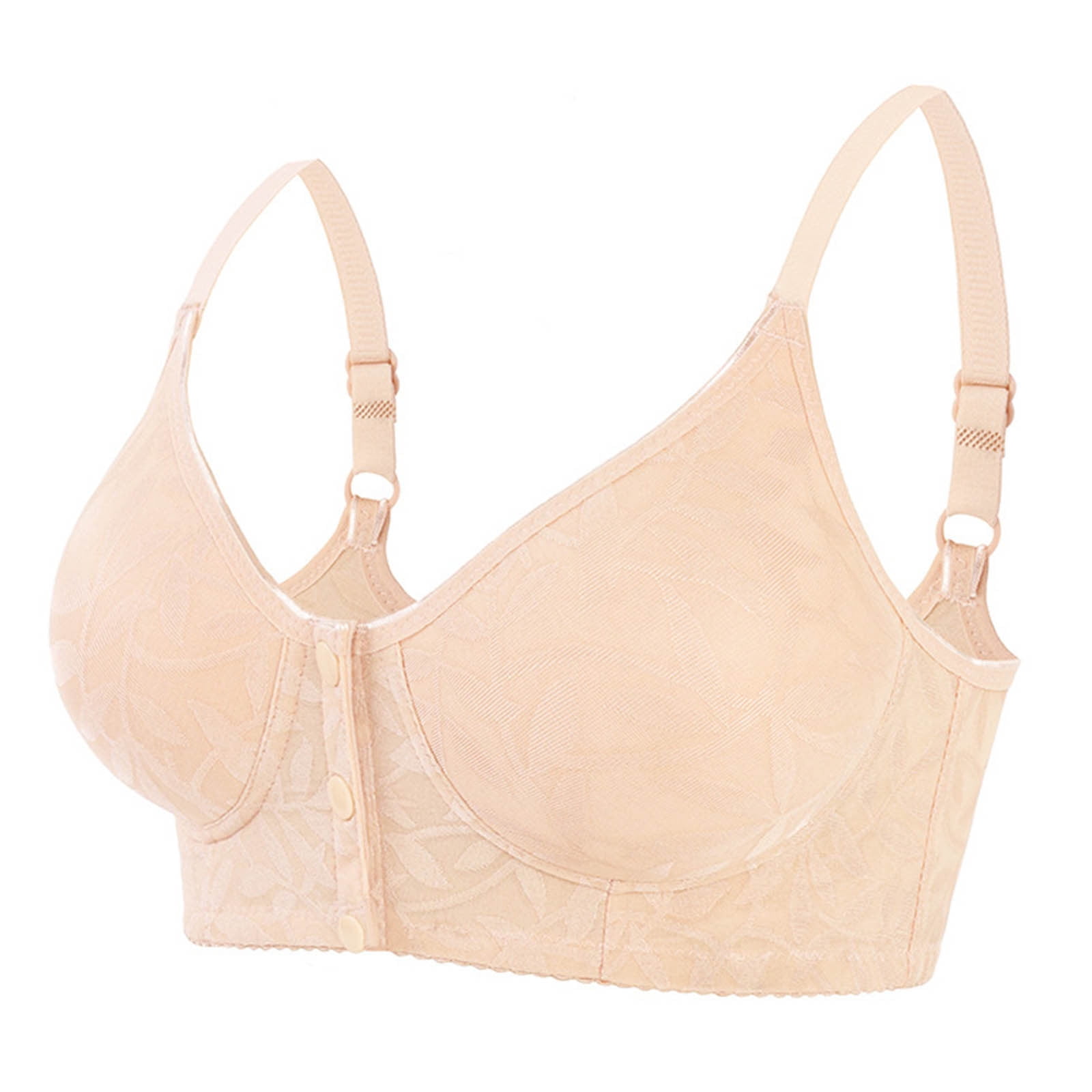 Arnsht Fashion Cute Leaf Embossing Lace Bras for Women Front Closure No ...