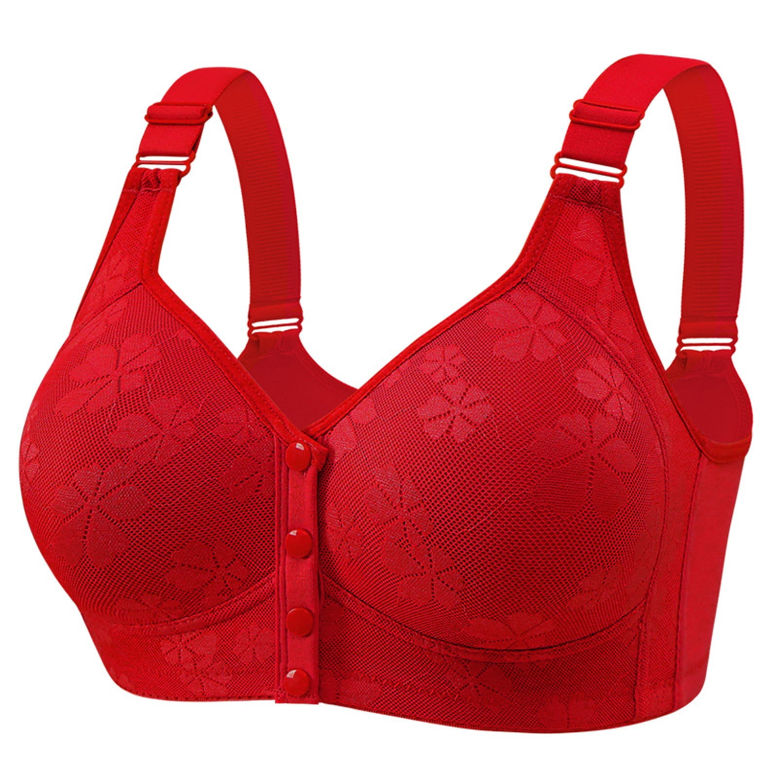 Arnsht Front Closure Bra for Older Women Fashion Snap Front Bras Front ...