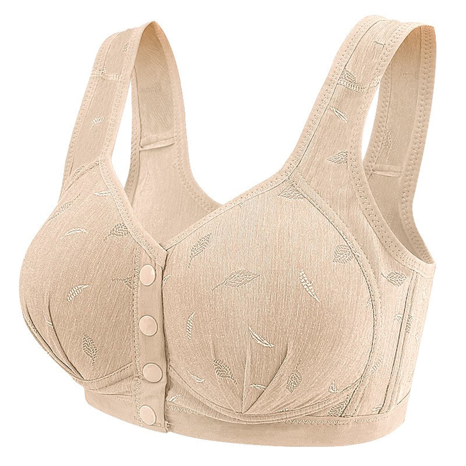 Arnsht Front Closure Bra for Older Women Fashion Snap Front Bras Front ...