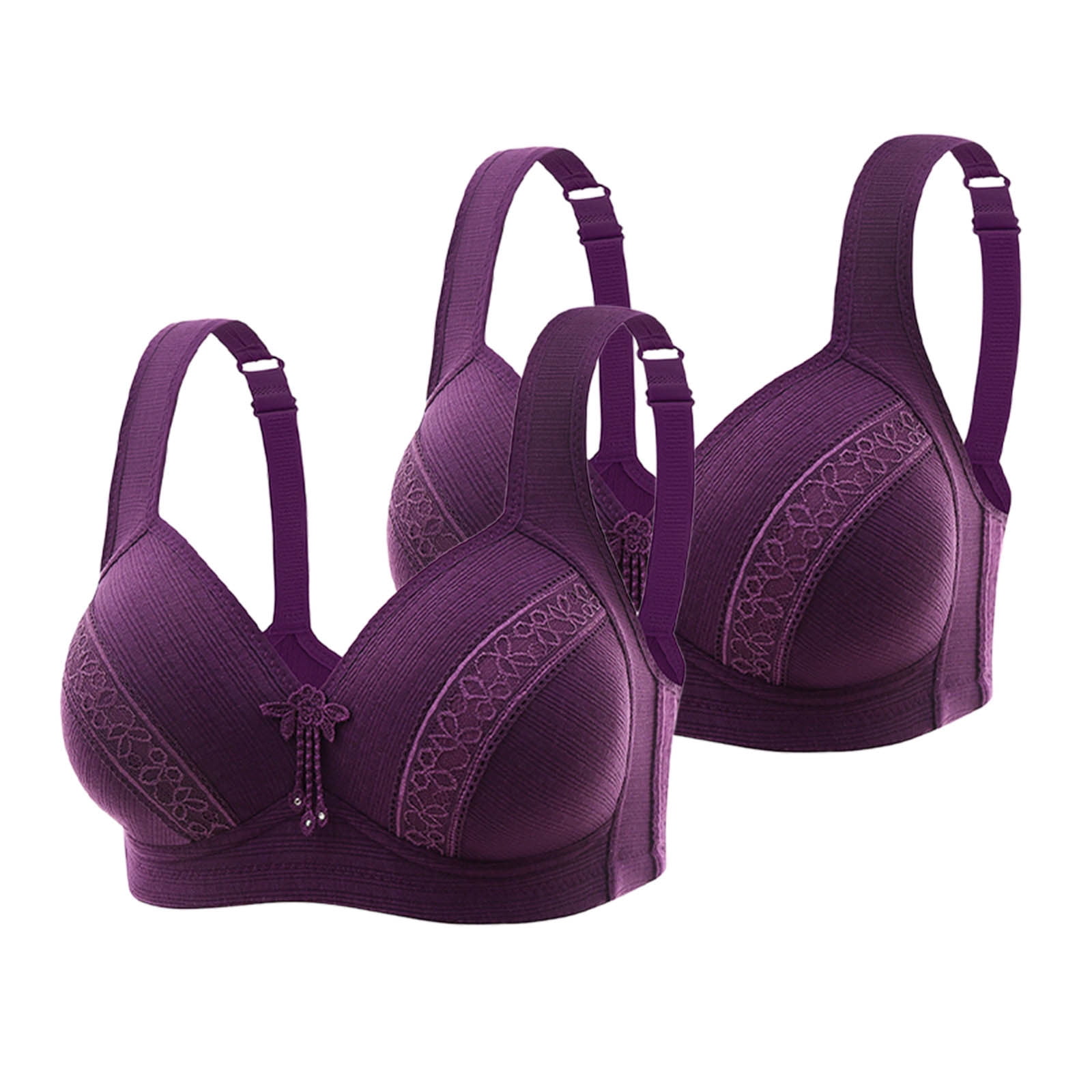Arnsht Lace Embroidery Solid Thin Style Everyday Bras for Women ...