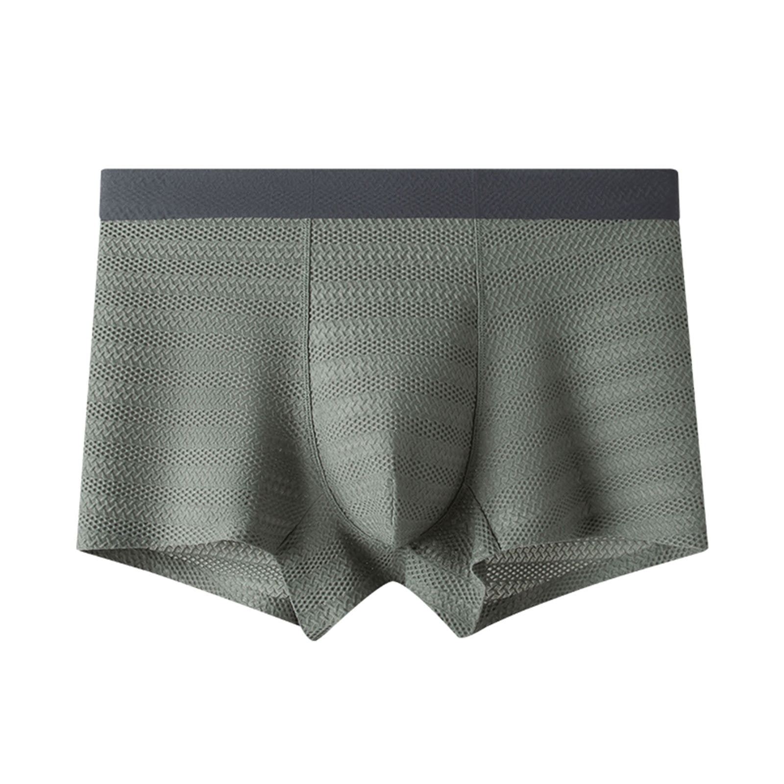 Arnsht Men's Pouch Boxer Briefs Seamless Ribbed Underwear Low Rise ...