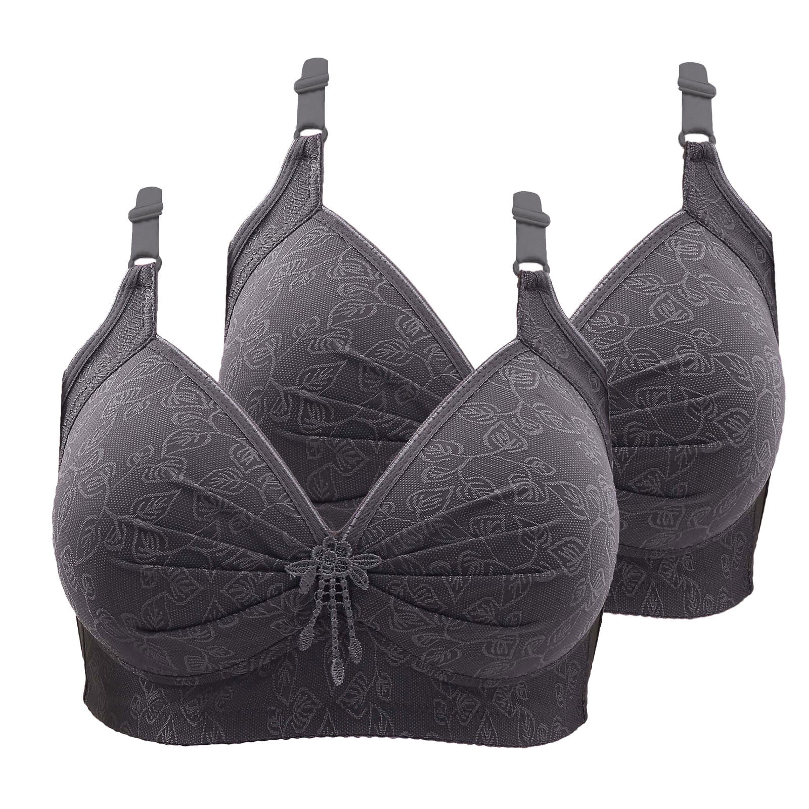 Arnsht Pack in 2 Pcs Bras for Women No Underwire Push Up Plus Size High ...