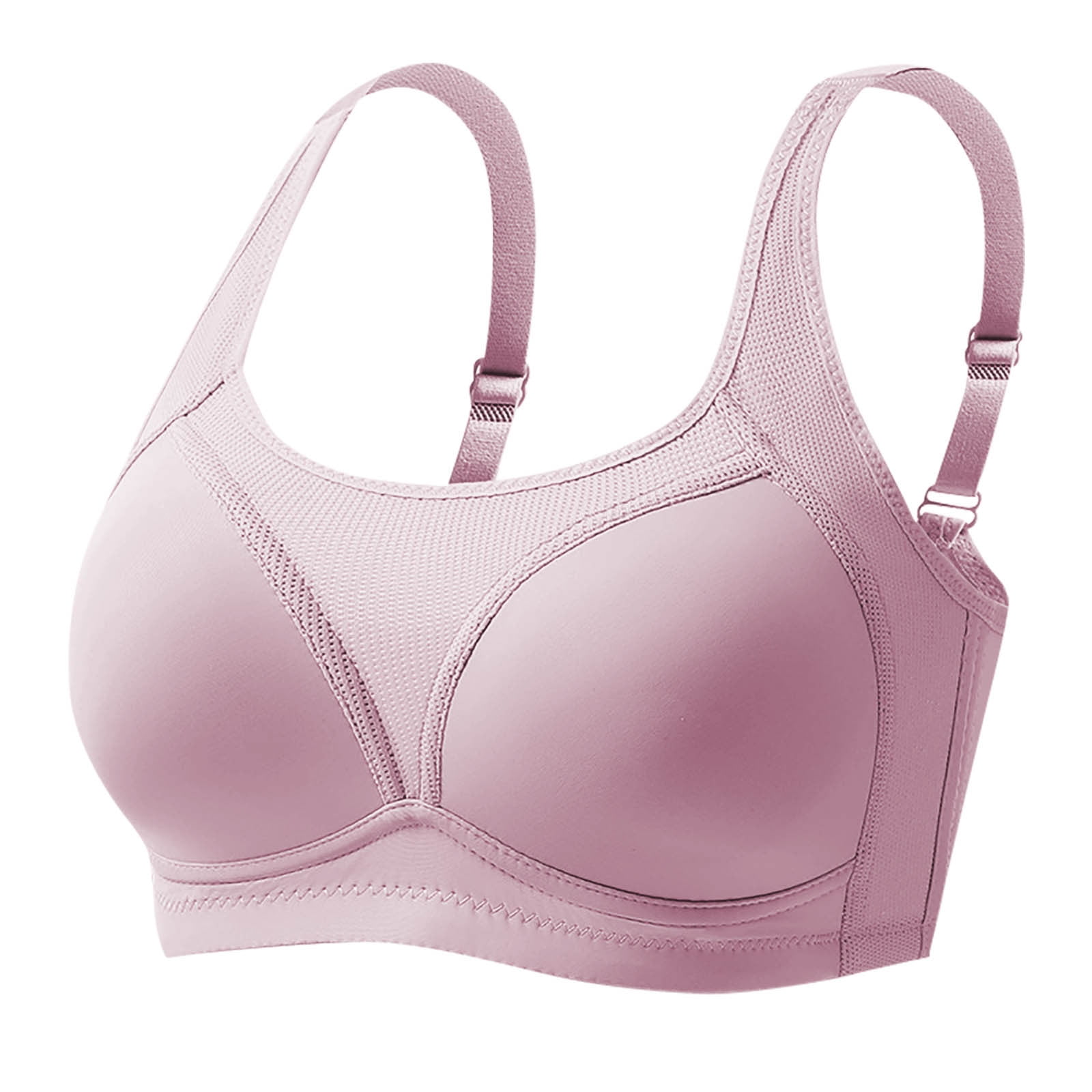Arnsht Plus Size Bras for Women V Neck Full Coverage No Underwire Everyday Bras Comfort Wireless ...