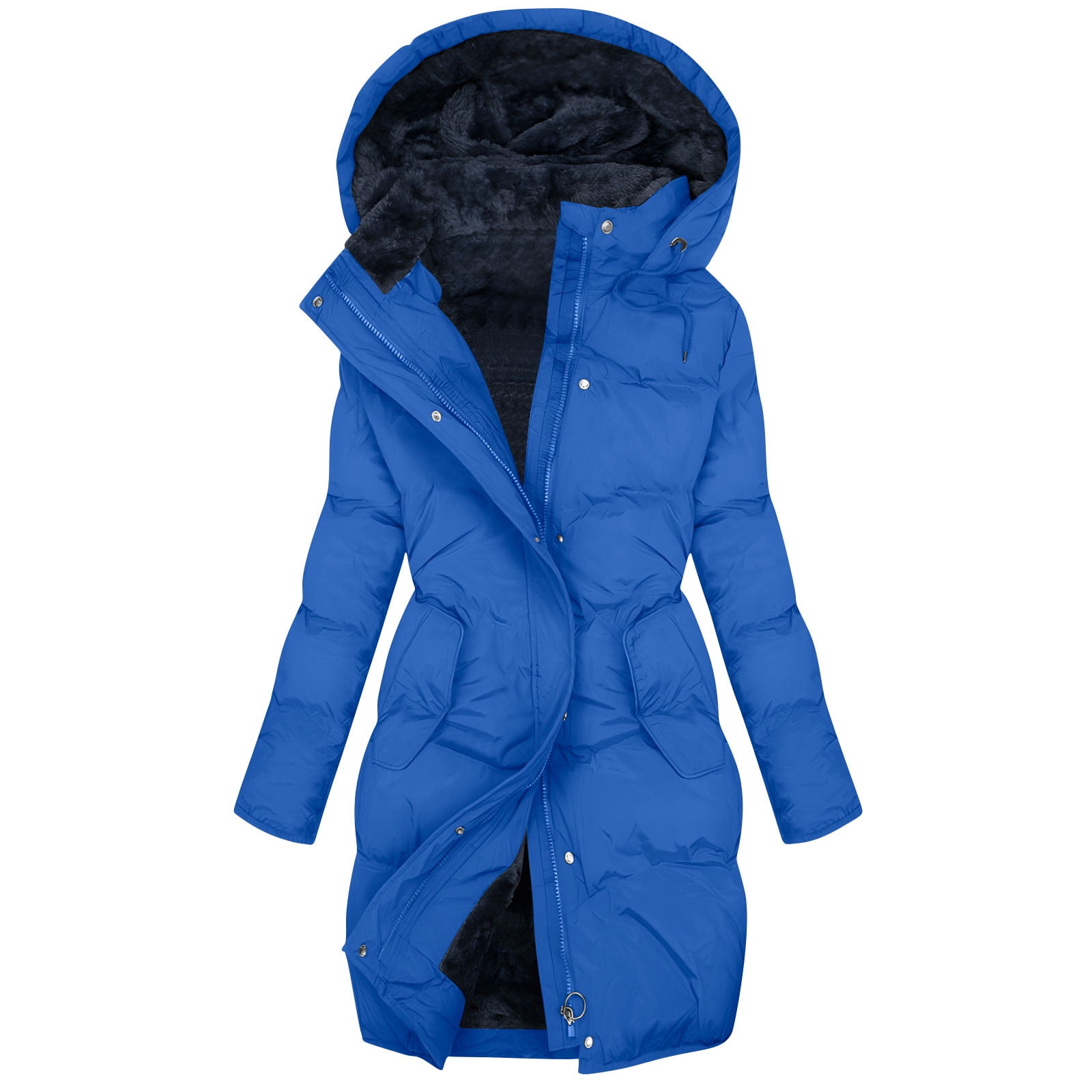 Arnsht (S-5XL) Big and Tall Women's Winter Warm Long Puffer Jacket ...