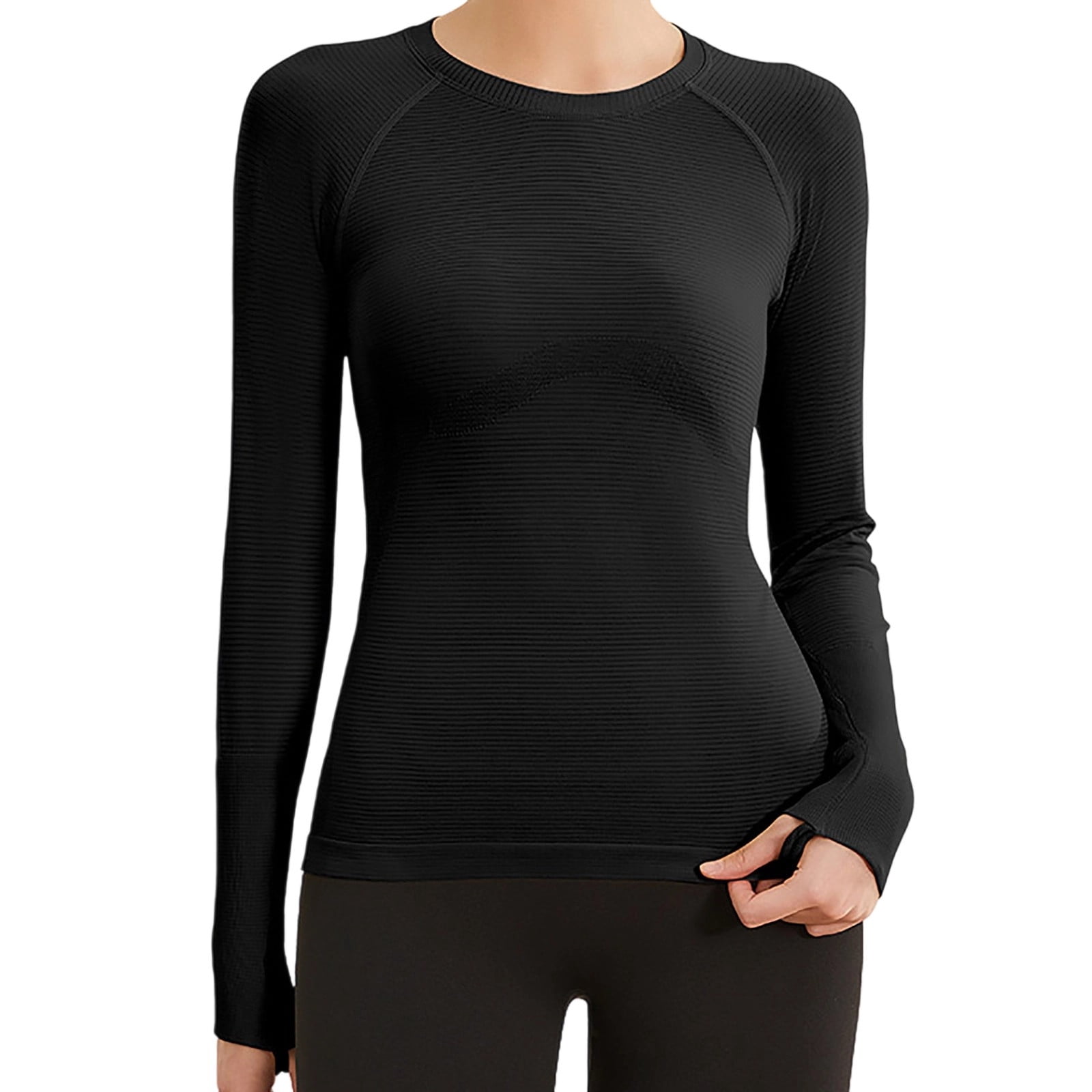 Arnsht Slim Fit Workout Shirts for Women Long Sleeve Yoga Tops Sports ...