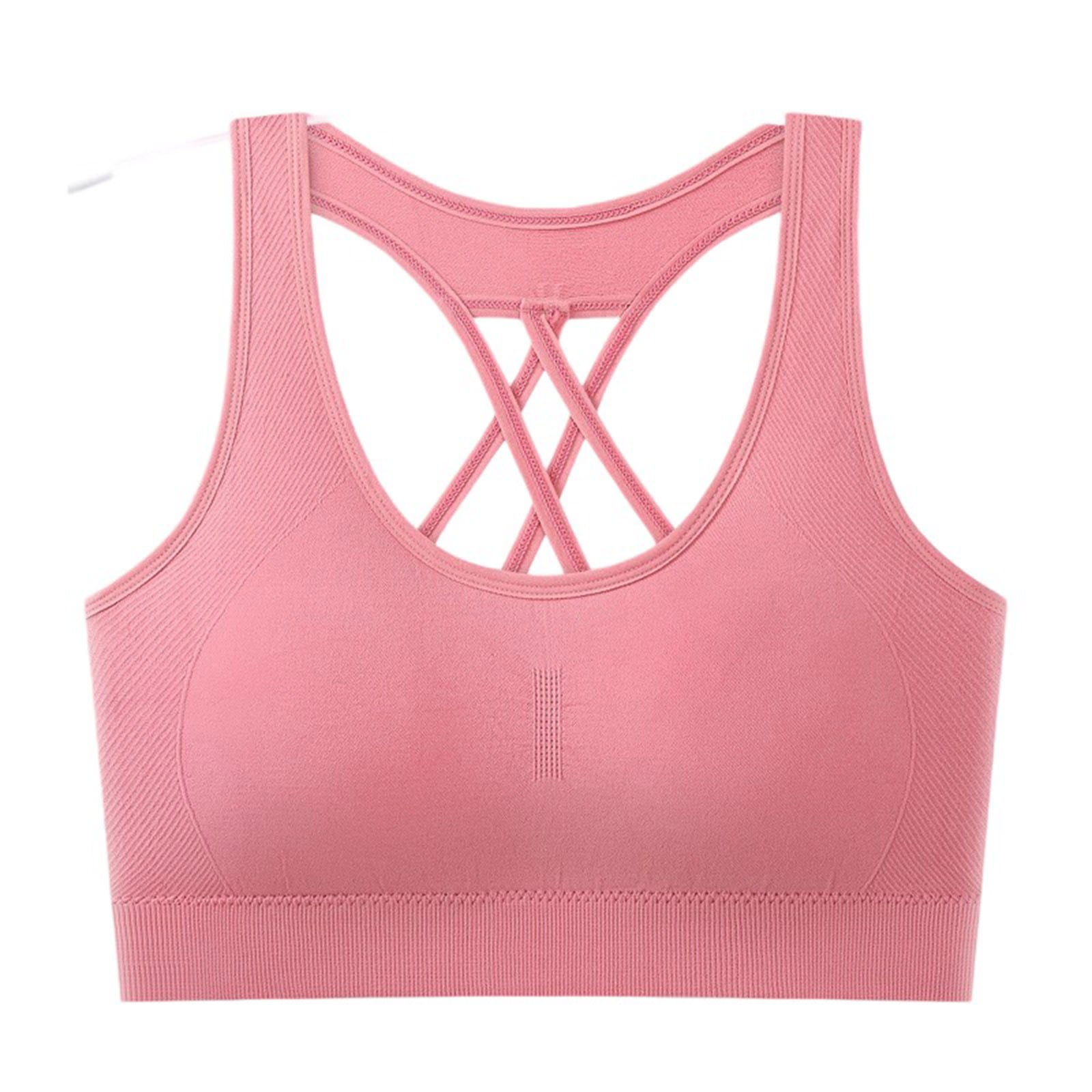 Arnsht Sports Bra for Women Padded Medium Support Criss Cross Strappy ...