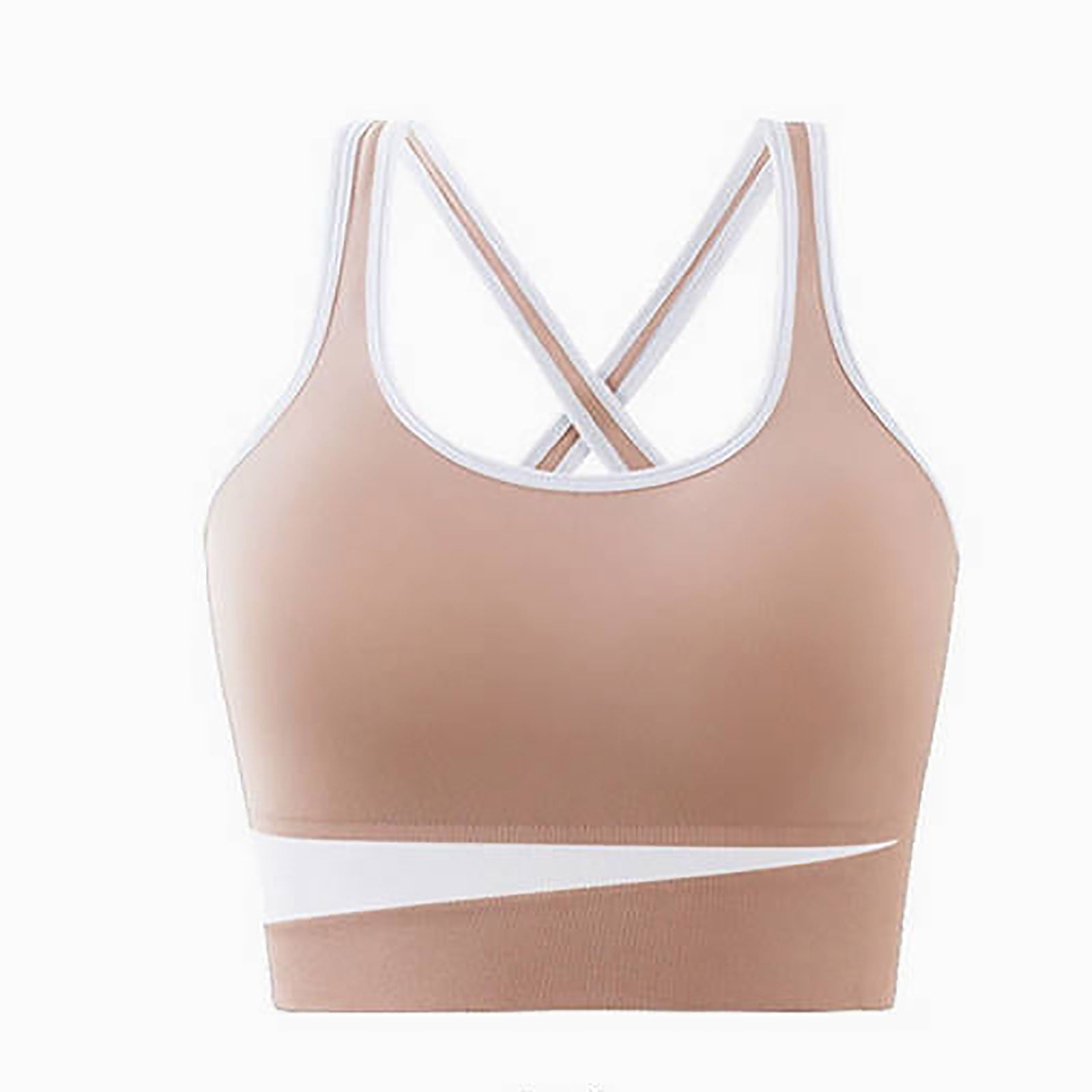 Arnsht Sports Bras for Women Padded High Impact Seamless Criss Cross ...