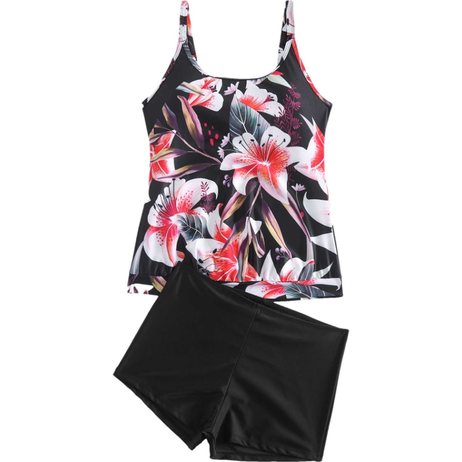 Arnsht Tankini Swimsuits for Women New Fashion Two Piece Tummy Control ...