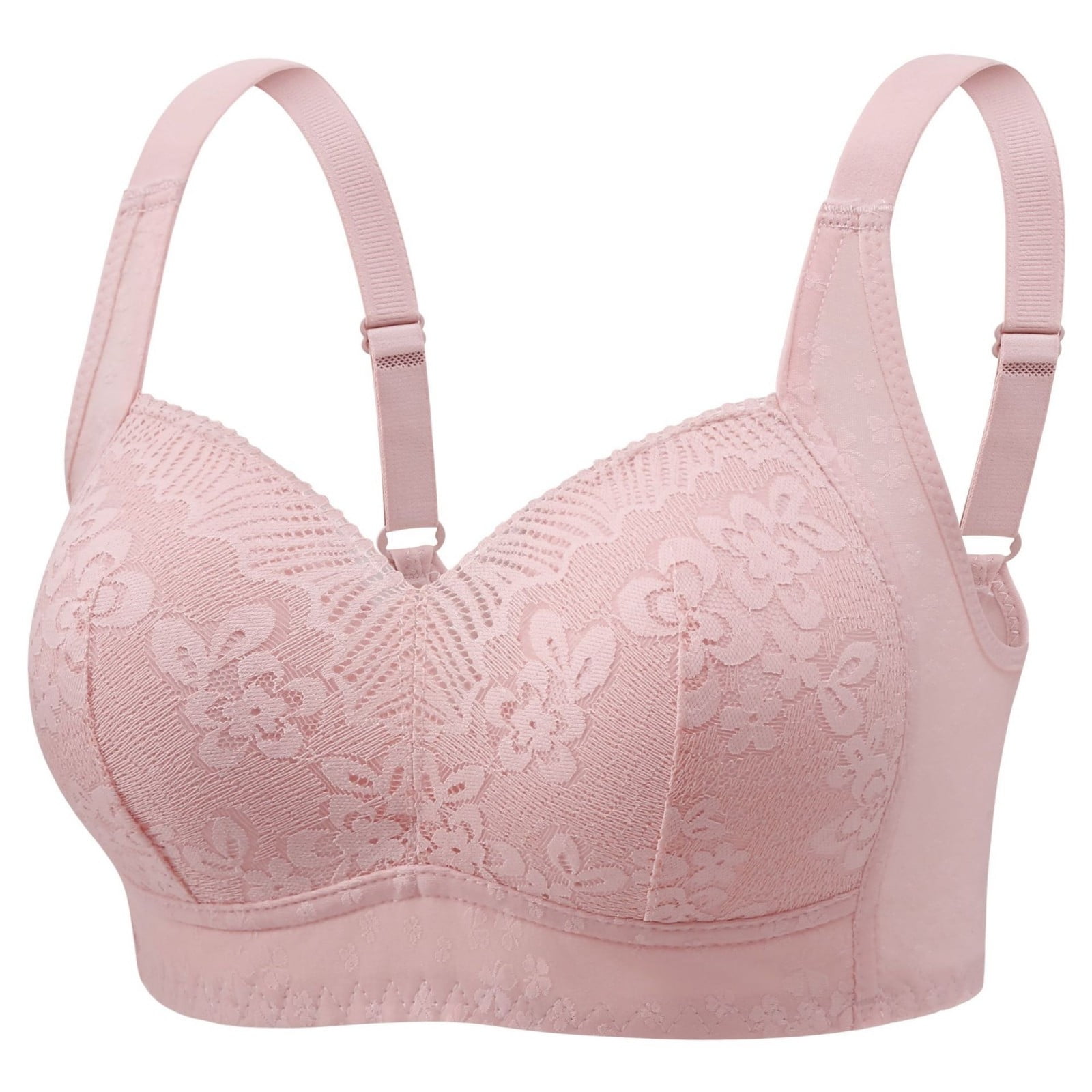 Arnsht Wireless Bras for Women Fashion Cute Gathered Bras Full Coverage No Underwire Everyday ...