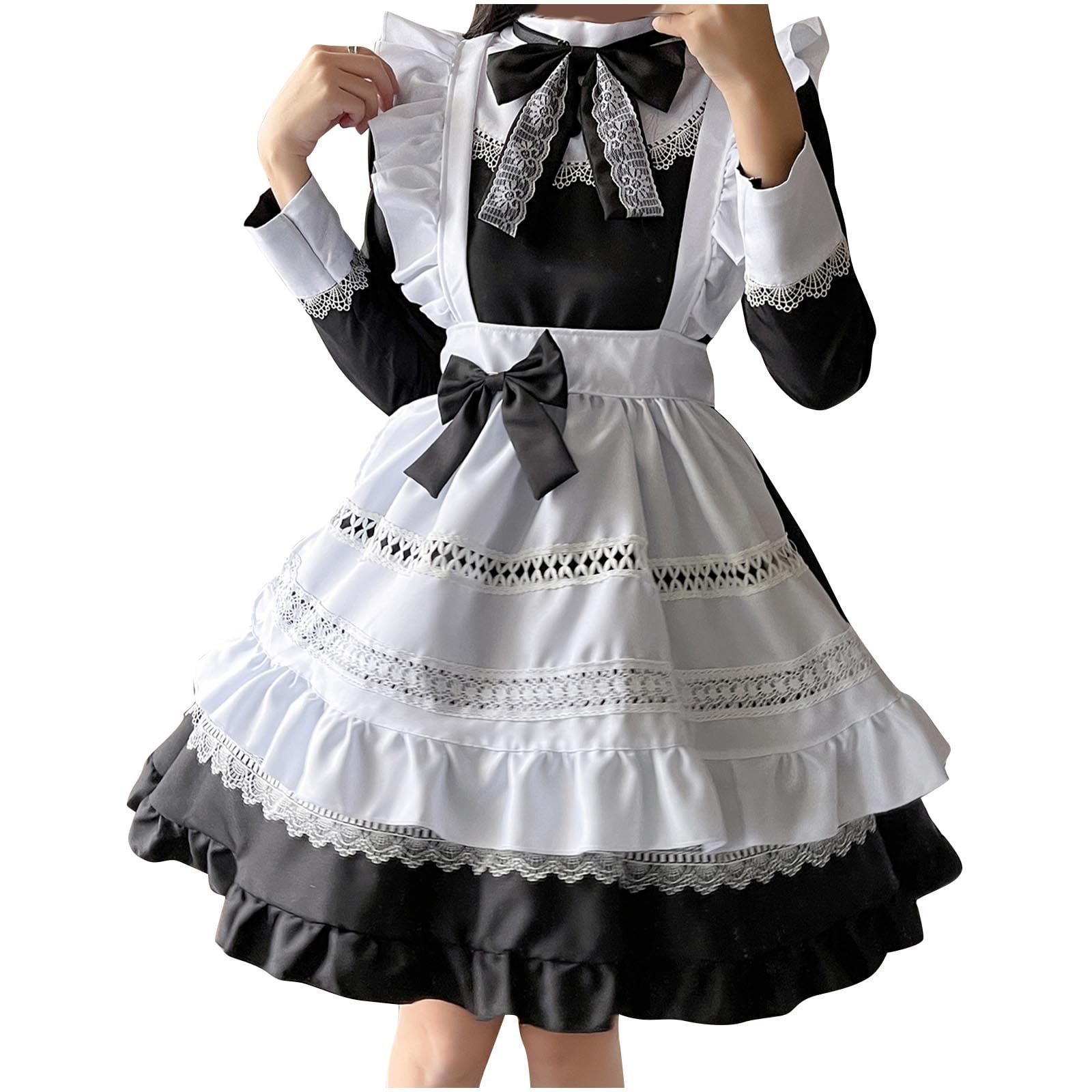 Arnsht Women Fashion Sweet Cute Lolita Dress Role Play Fashion Maid ...