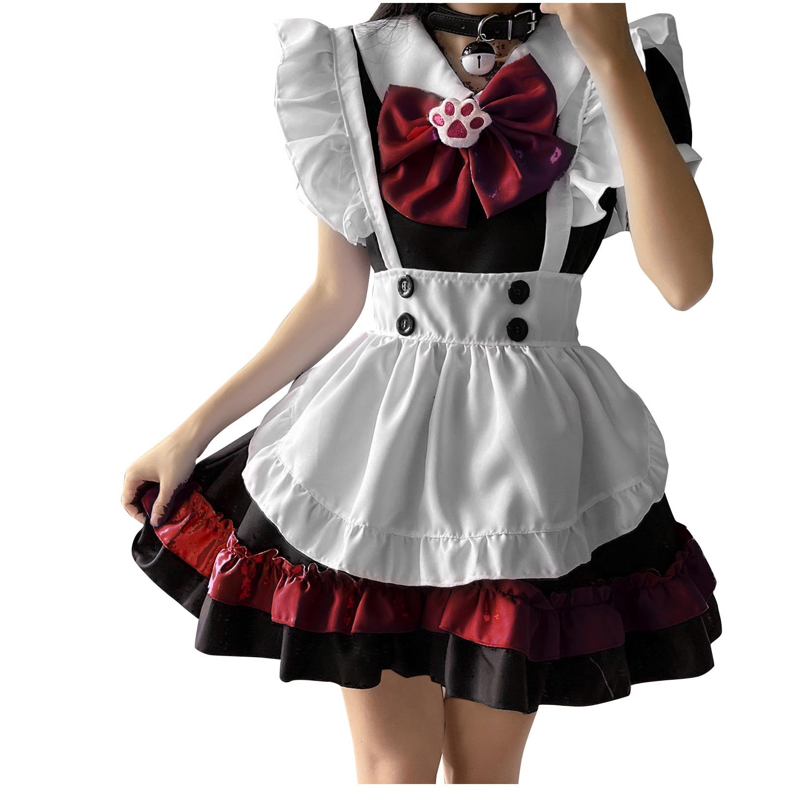 Arnsht Women Fashion Sweet Cute Lolita Dress Role Play Fashion Maid ...