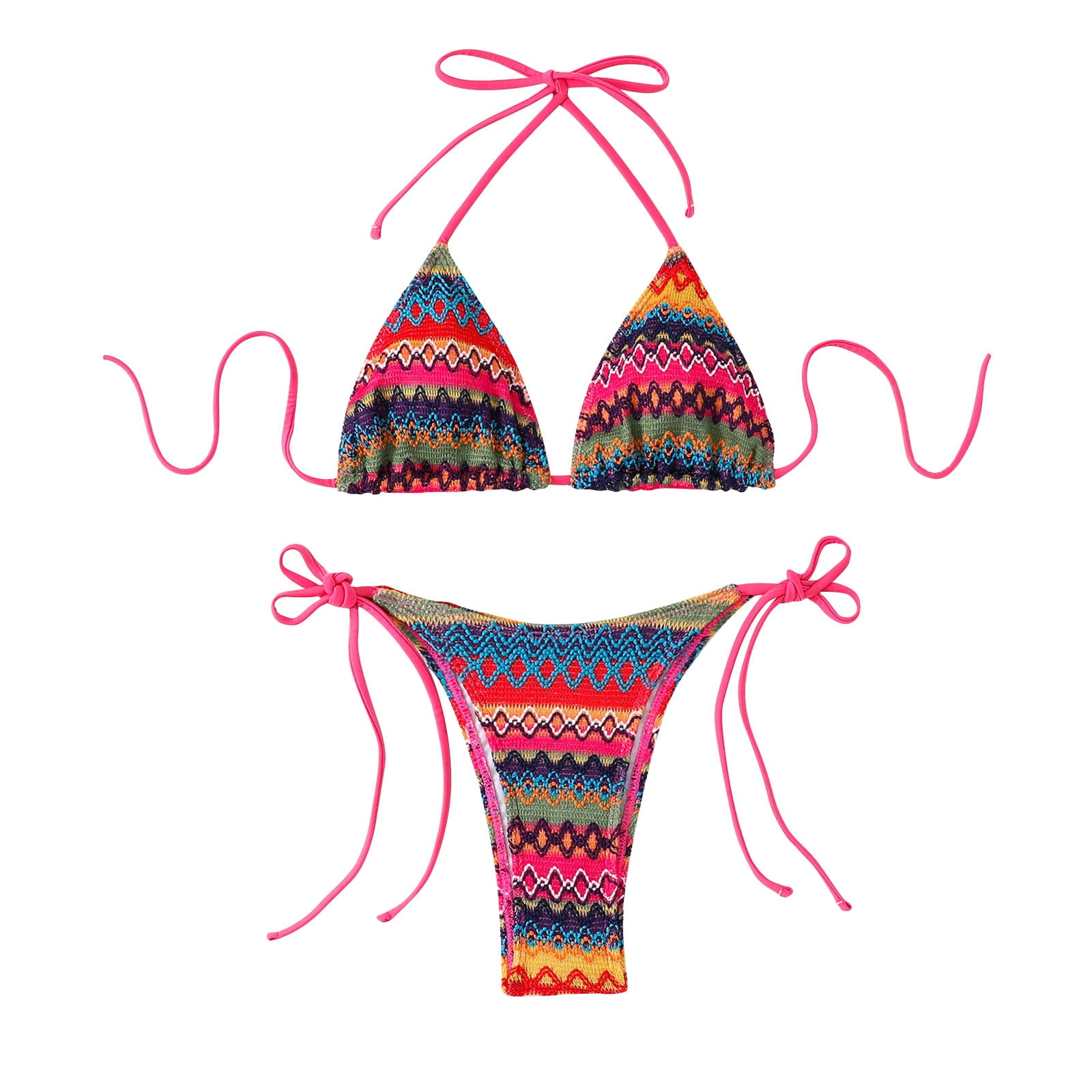 Arnsht Women Halter String Bikini Set Thong Cheeky Two Piece Swimsuits ...