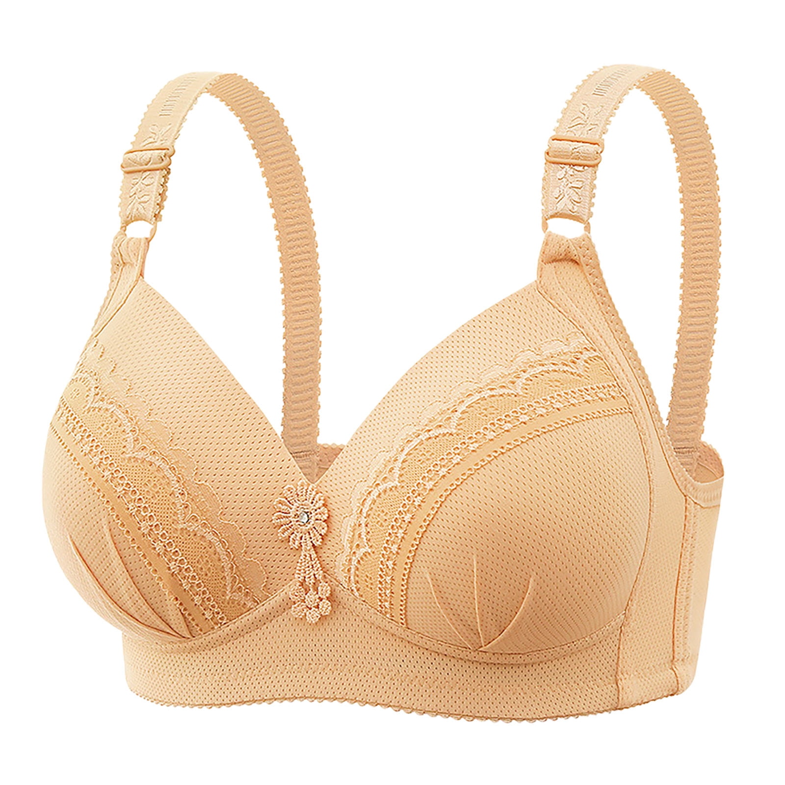 Arnsht Women's Fashion Solid Color Bra Front Buckle Casual Underwear ...