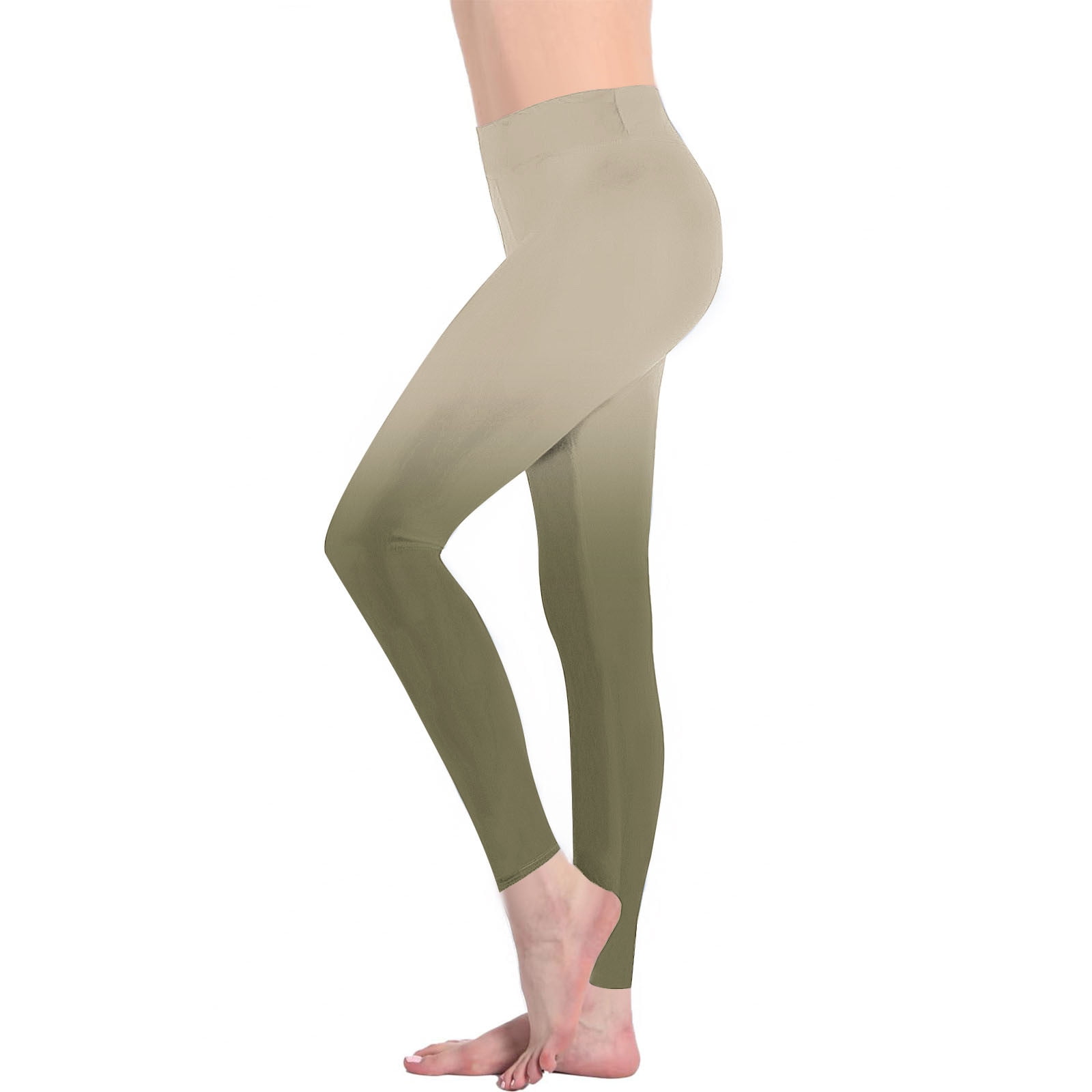 Arnsht Women's Gradient Printed Casual Hip Lifting Yoga Pants Pants ...