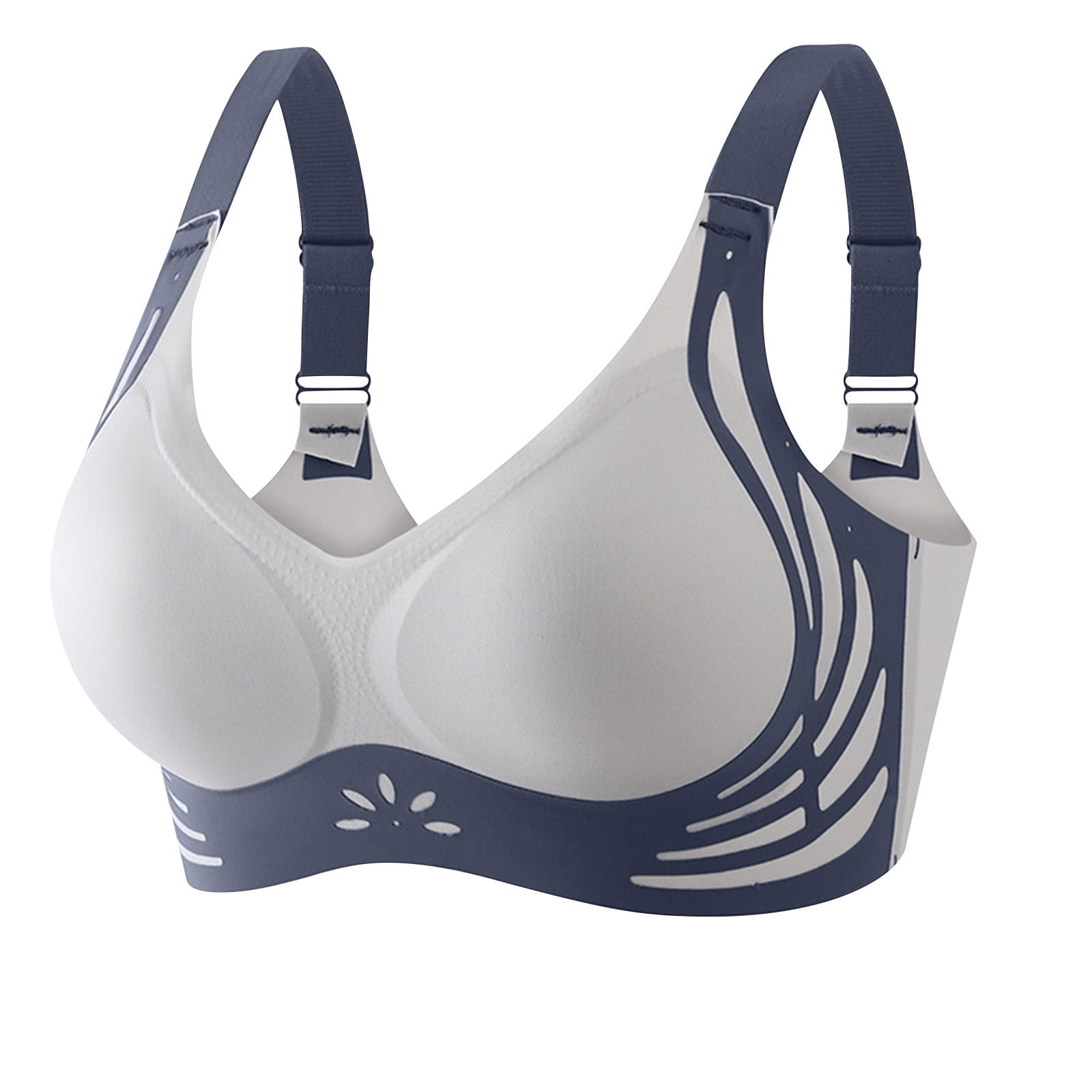 Arnsht Women's Non-marking Color Clashing Sponge Underwire Bra Soft ...